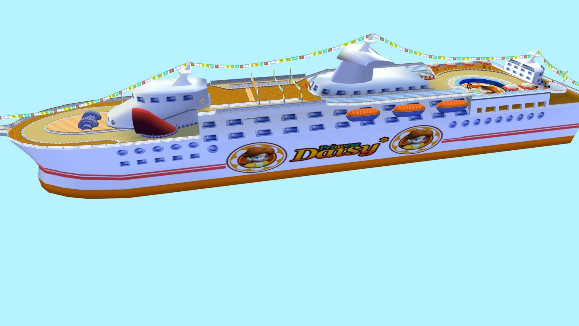 Mario Kart Double Dash - Daisy Cruiser - Download Free 3D model by Noah ...