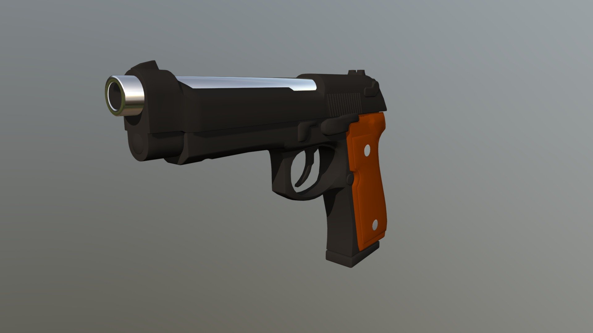 Beretta m9 pistol. Gun - Download Free 3D model by CheBe (@che_be ...