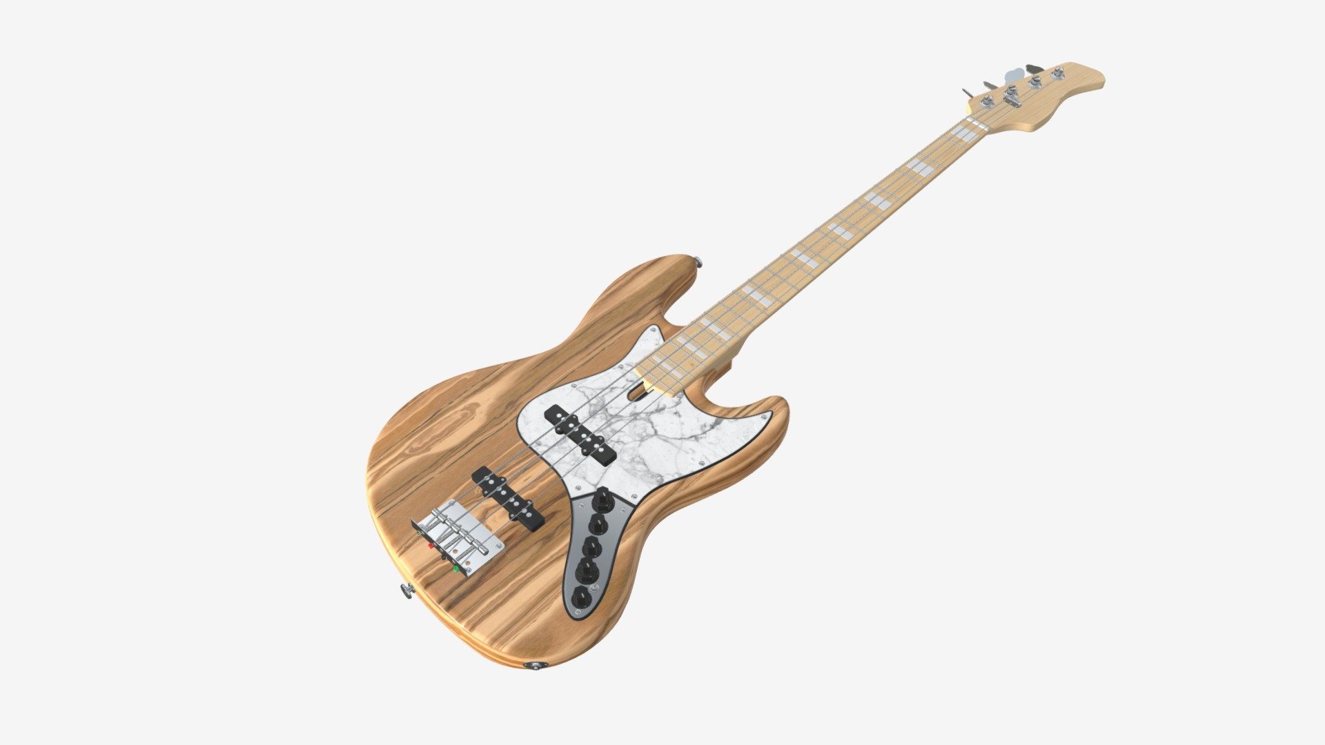 Electric 4-string bass guitar 01 v2 - Buy Royalty Free 3D model by ...