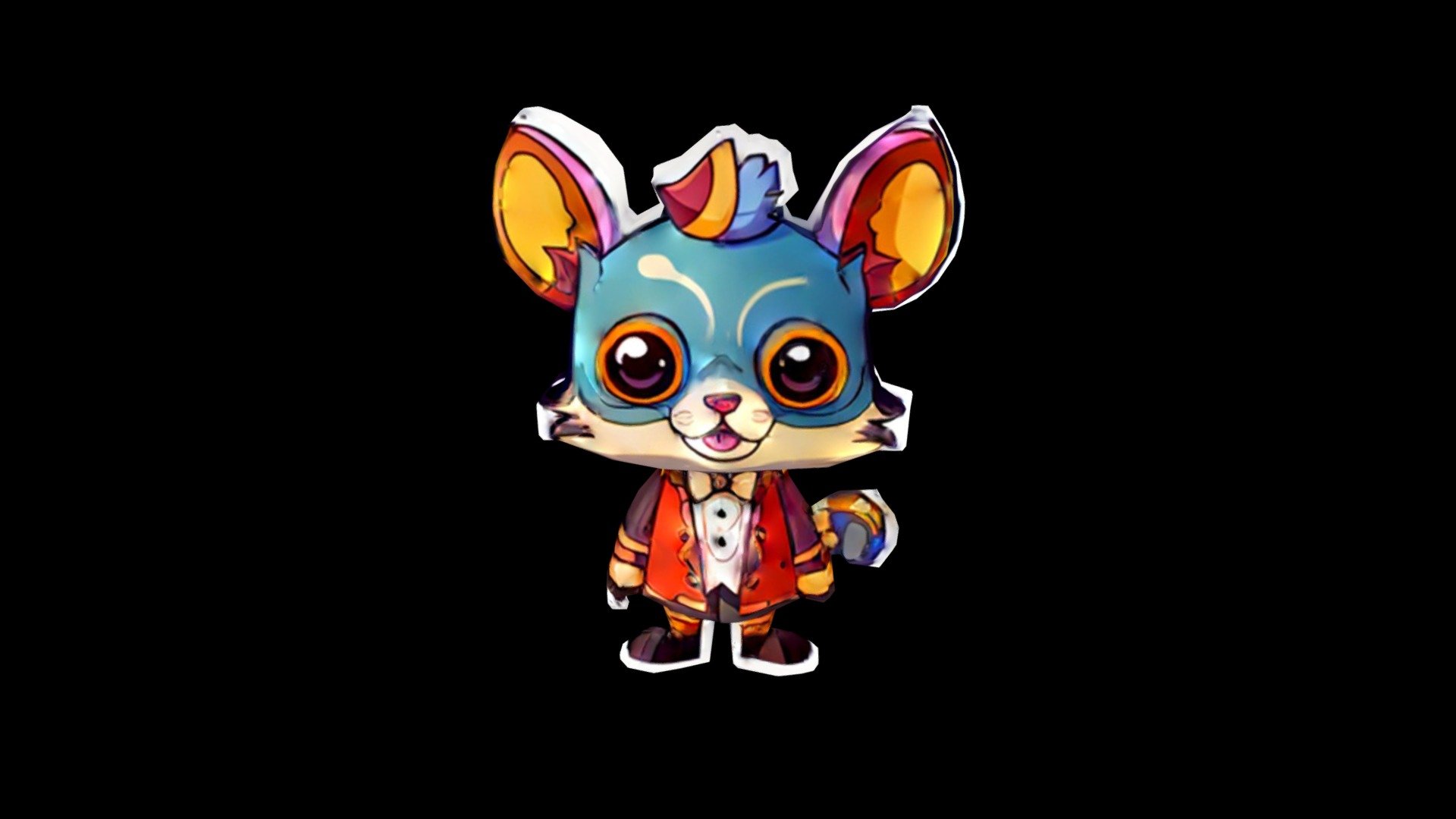 "Furry robot wearing bow-tie" - Download Free 3D model by klrxyz ...