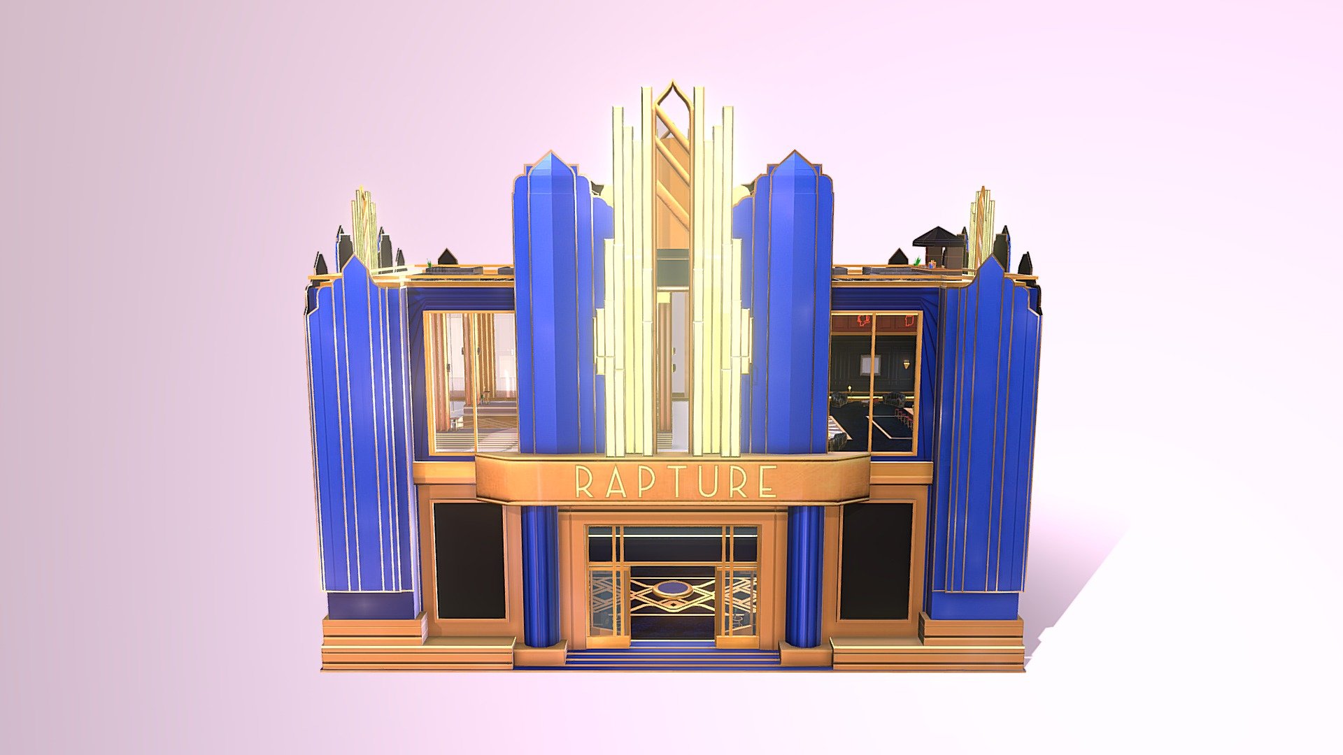 Rapture | Virtual Art Deco Gallery - 3D model by Low Poly Models (@LowPolyModelsWorld) [e536d50 ...