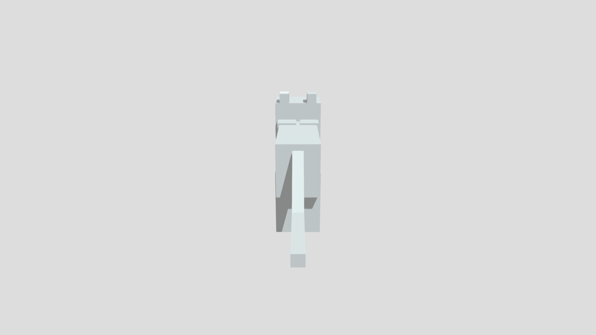 White-minecraft-cat 2 - 3D model by fornitekid2017271 [e5384c4] - Sketchfab
