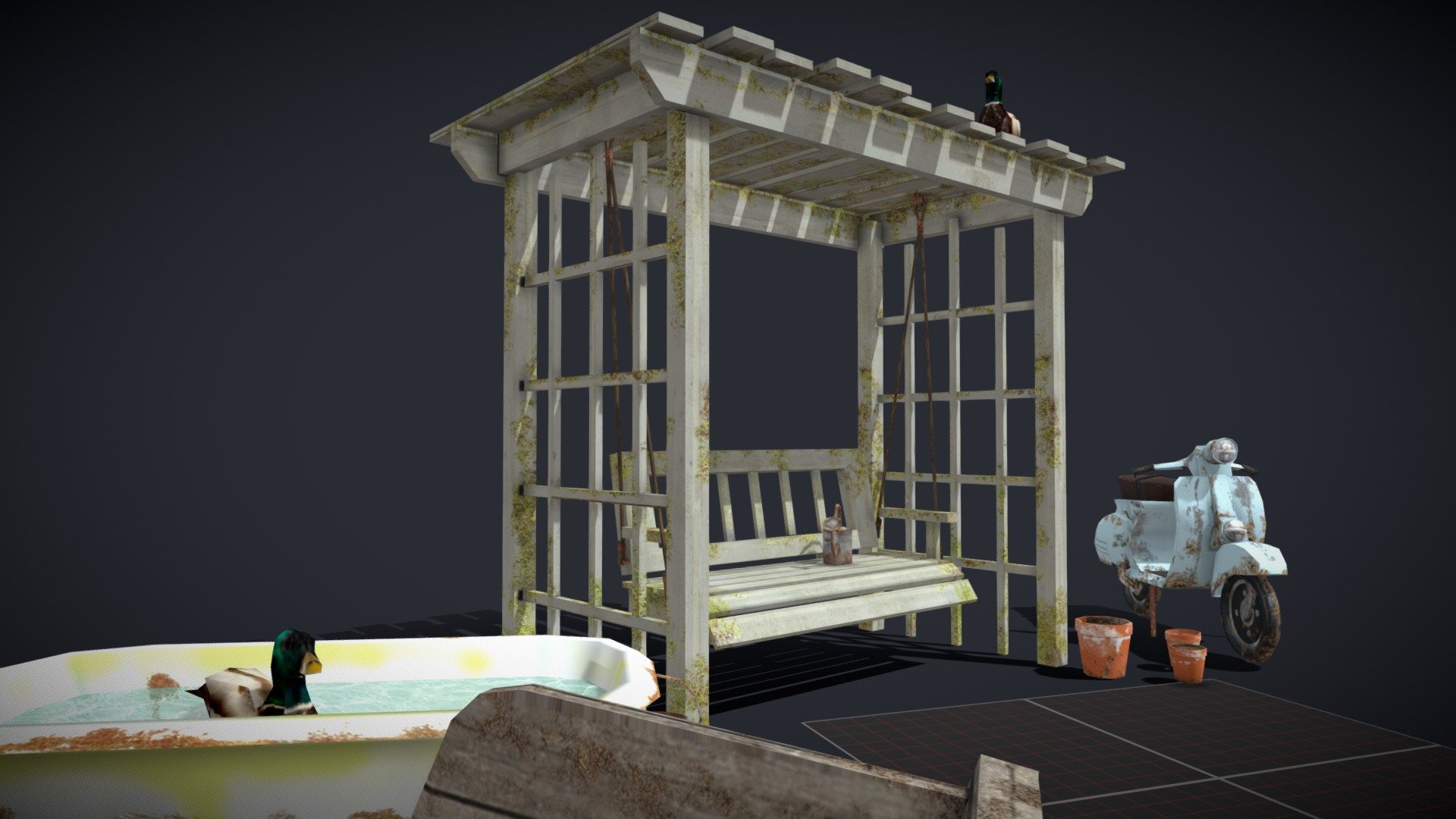 DAE 5 Finished props - GRANDMAS HOUSE - 3D model by Jitse Adam (@adam ...