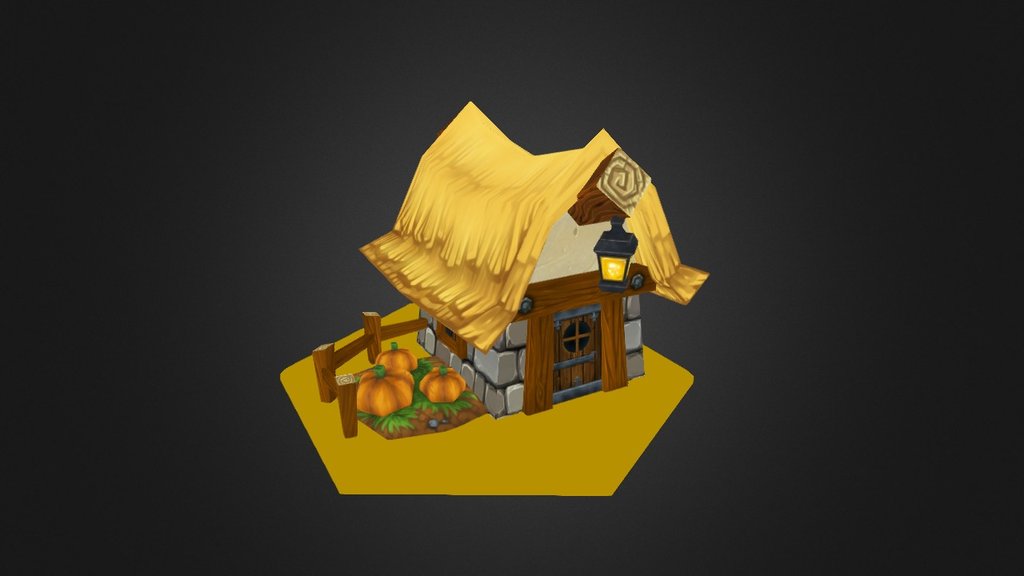 Cottage - 3D model by wrackune [e53a32b] - Sketchfab