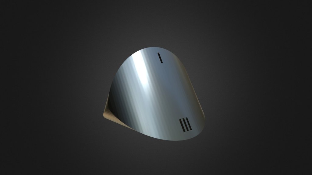 3SIDED DIE Numbered - 3D model by WalkerStudioWorks [e53da6e] - Sketchfab