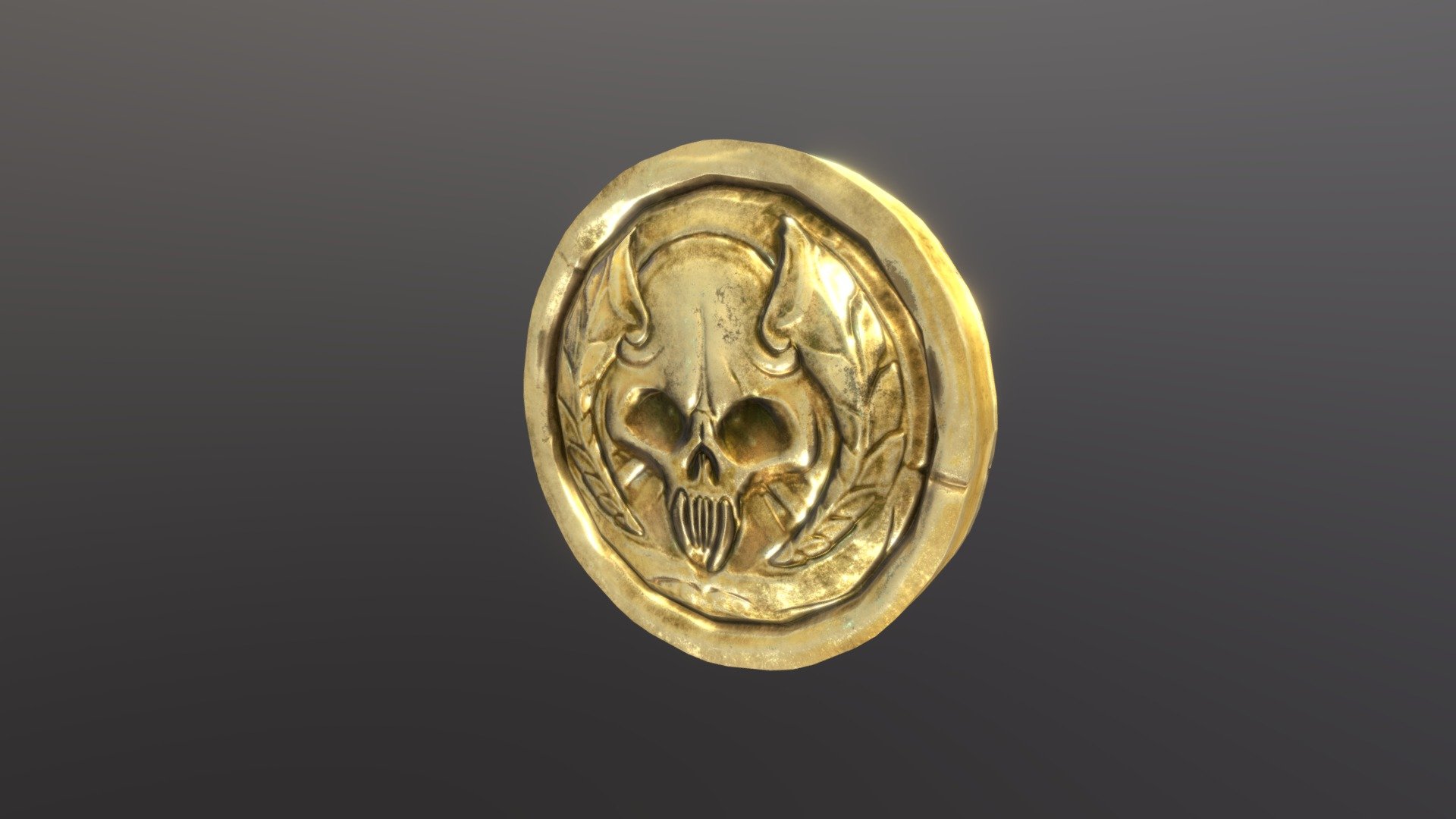 Demonic Gold Coin - 3D model by B3autyinth3eye (@grecosky) [e53e23c ...