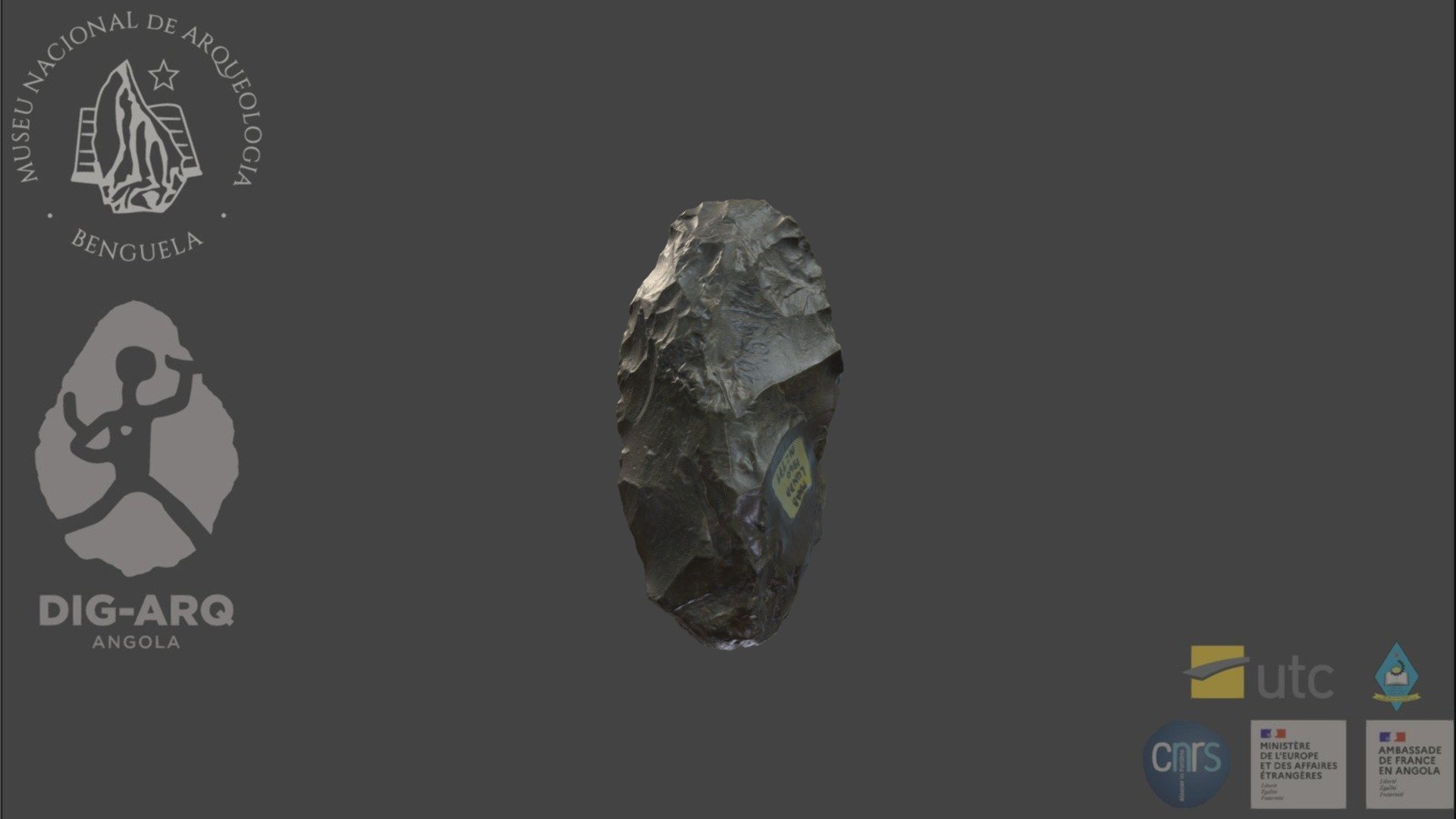 Core-axe, Lunda-Norte, Angola - 3D model by Museu Nacional de ...