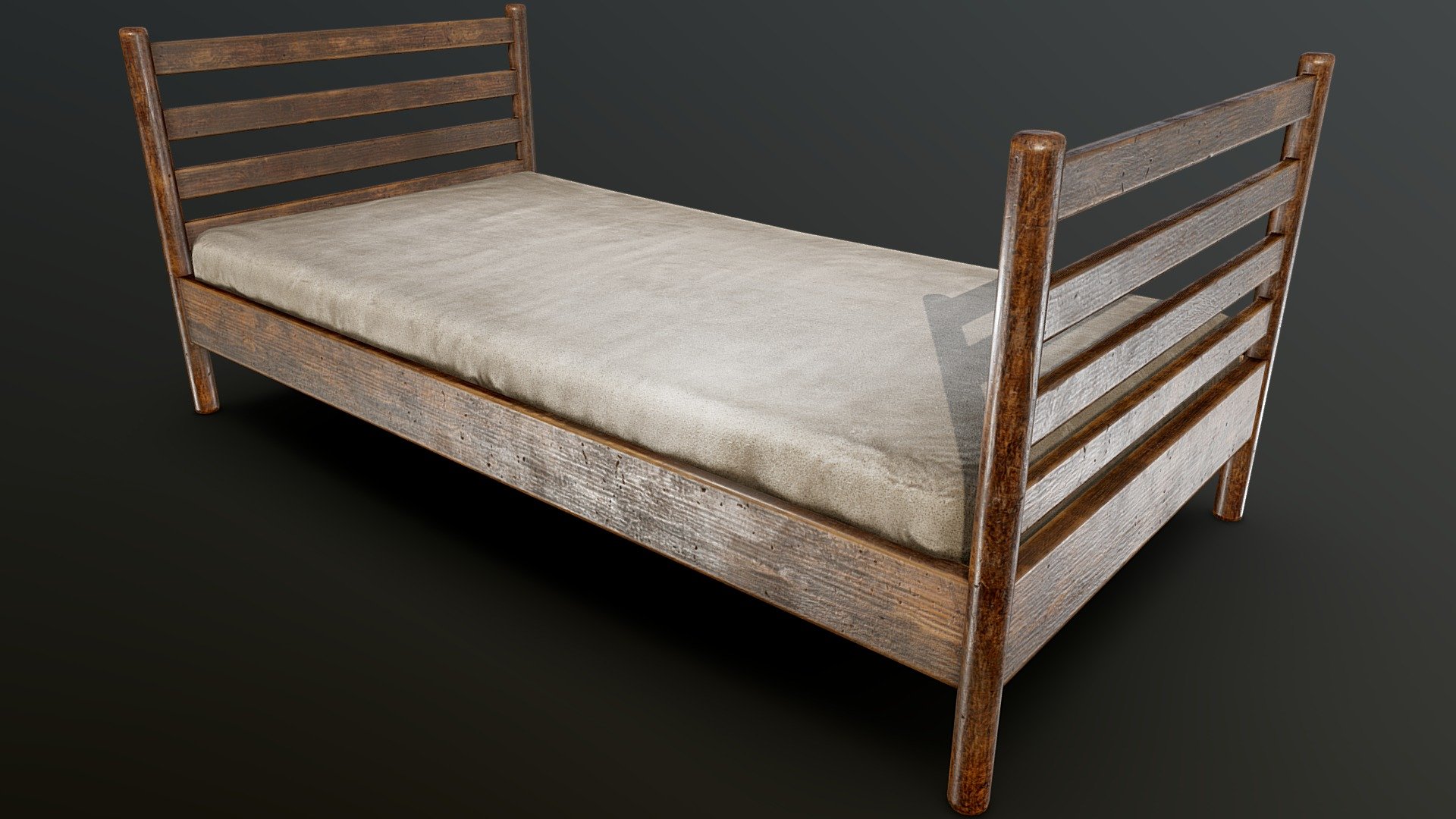 Fallout 3 - Suburban Single Bed - Mod Remake - Buy Royalty Free 3D ...