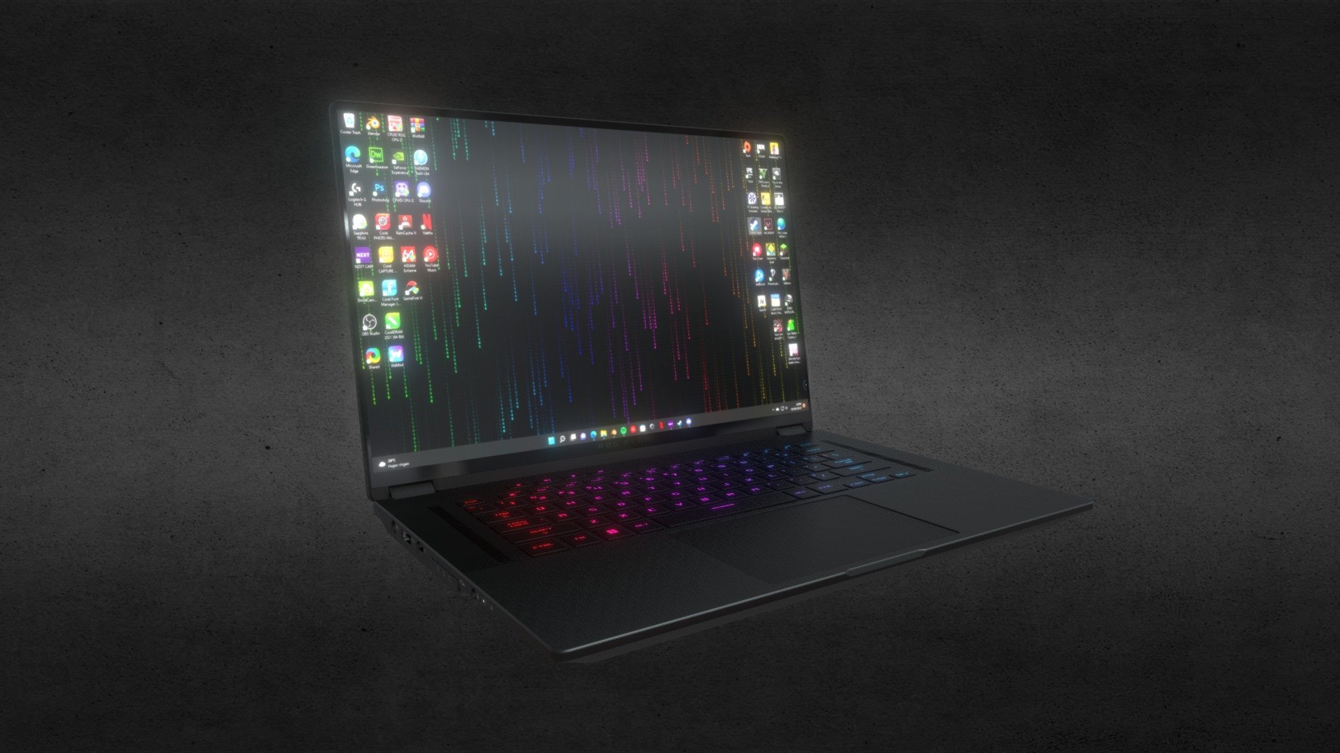 Asus ROG Flow X16 - Download Free 3D model by Kirigami (@kirigami318 ...