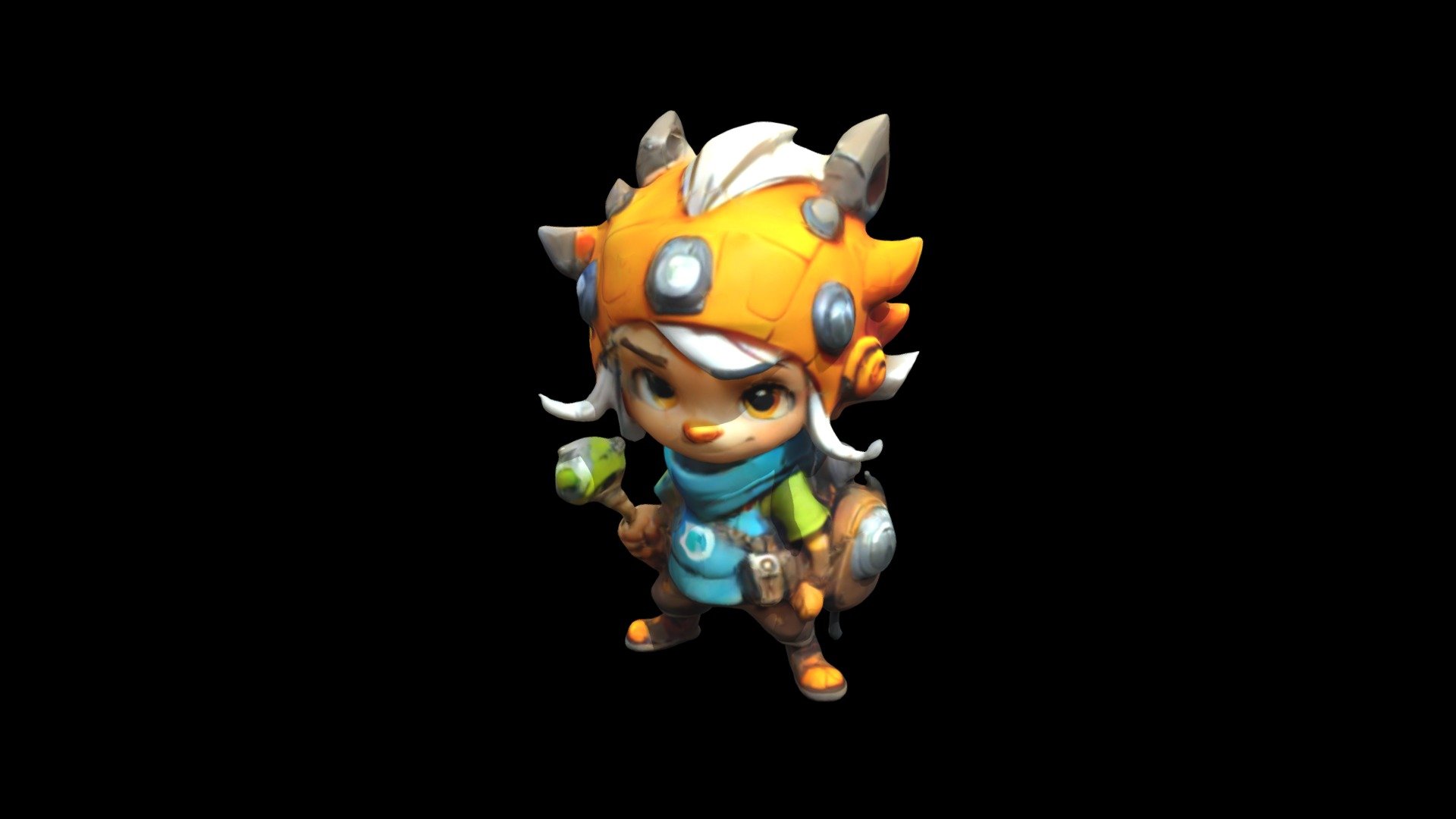 Anime character Ray from "Braveland" - Download Free 3D model by klrxyz ...