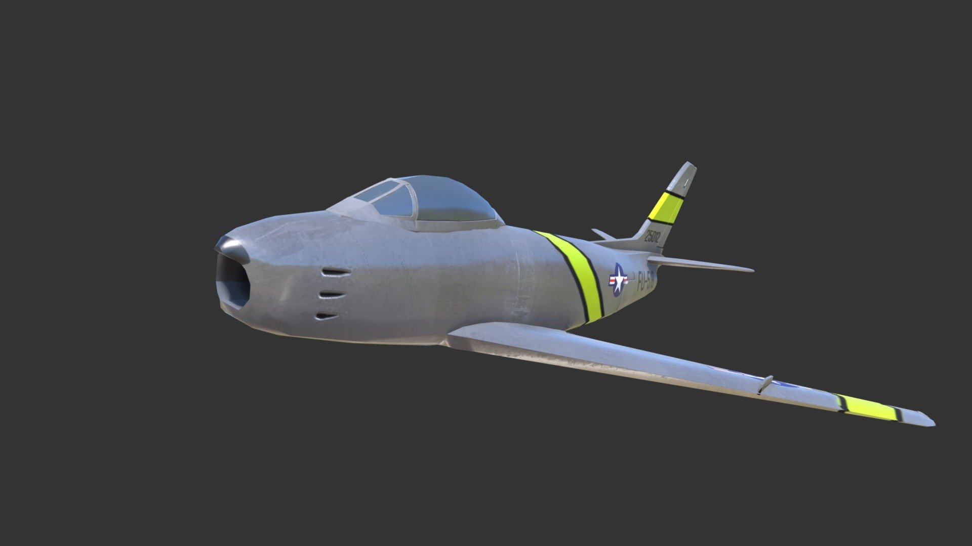 F-86F - 3D model by kazuhide_takagi [e5487ad] - Sketchfab