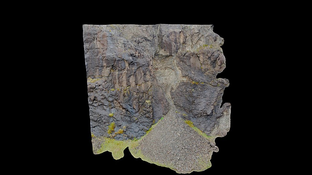talus cone in Skaftafell national park - 3D model by ralphfyfe [e54aa79 ...