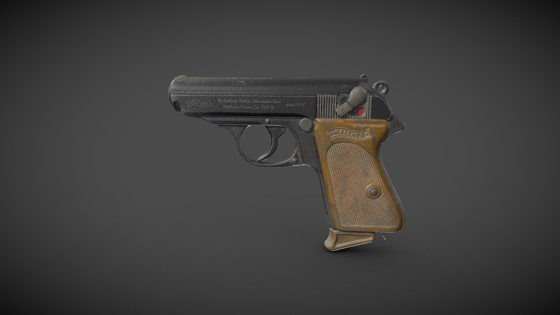 Pistolet Walter PPK - Download Free 3D model by Alienor.org, Conseil ...