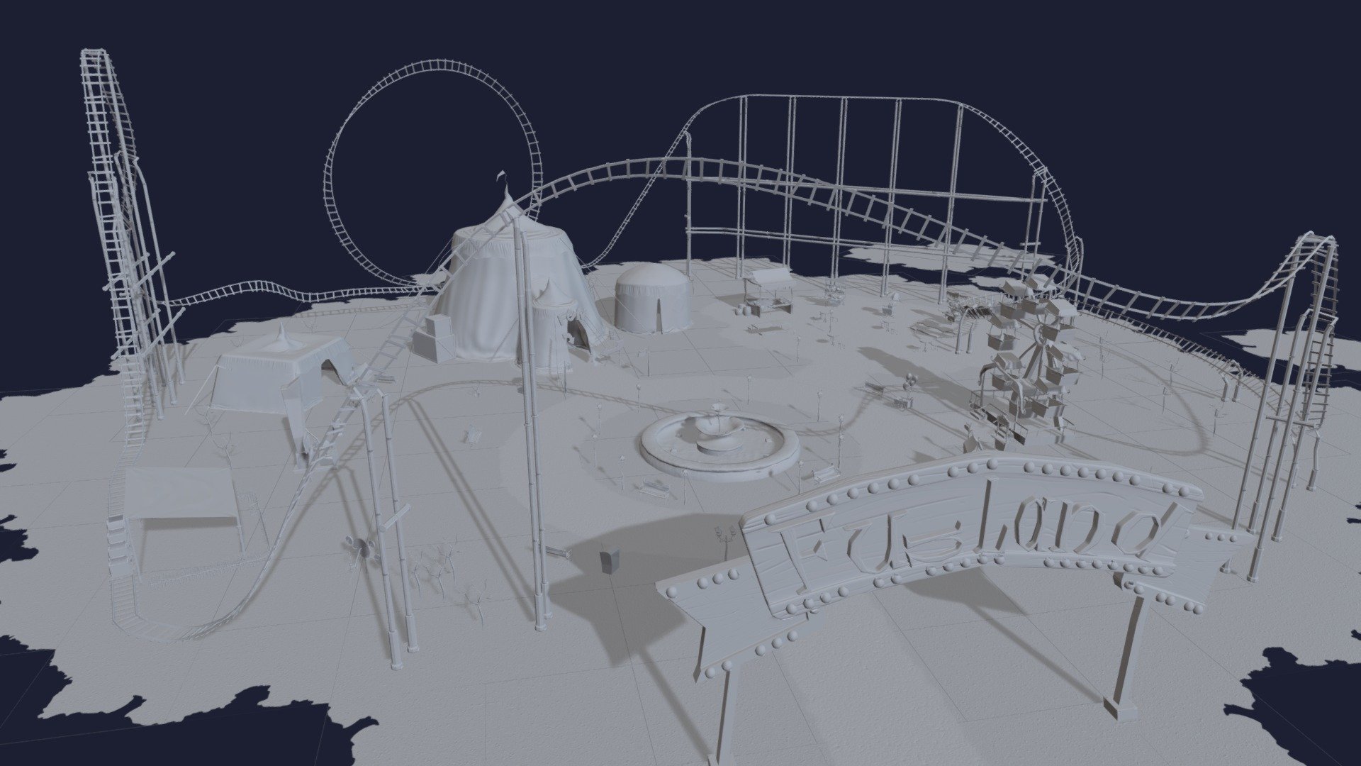 Fun Park - 3D model by francisca.traini [e54ec31] - Sketchfab