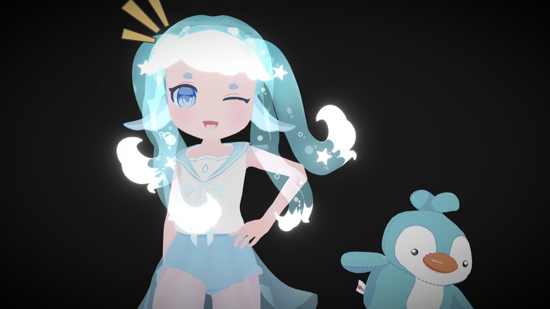 3D Waabyuu Vtuber model. - 3D model by Skylar Muffin (@boopdesignstudio ...