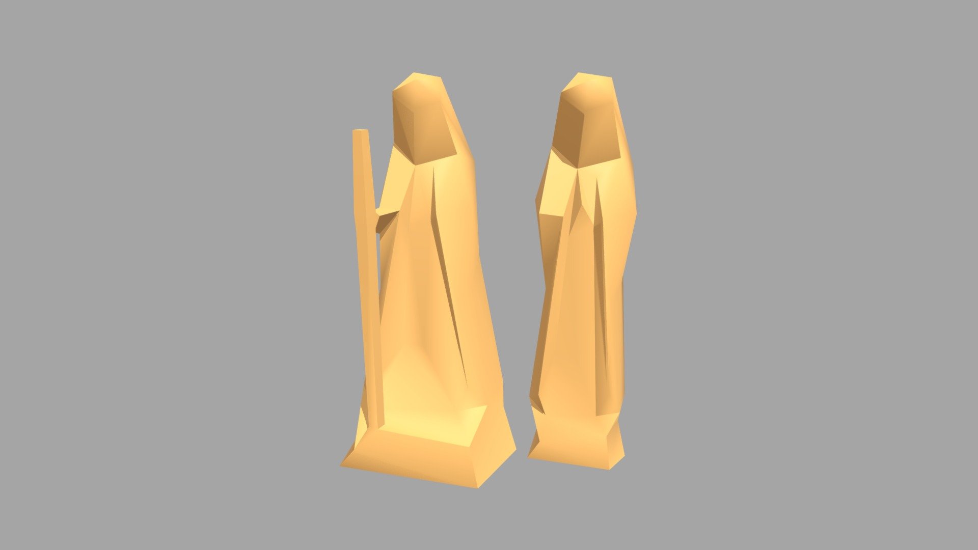 Low Poly Holy Mary And Joseph - Download Free 3D model by Elisa (@acrazypie) [e55010a] - Sketchfab