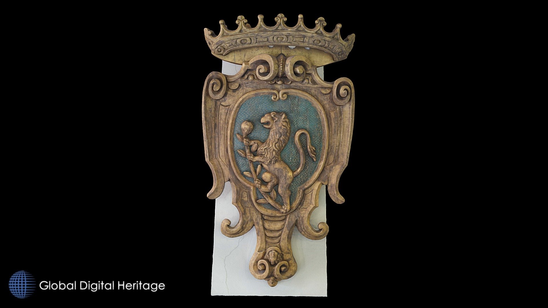 Crest - Shield, Santa Fiora, Tuscany - Download Free 3D model by Global ...