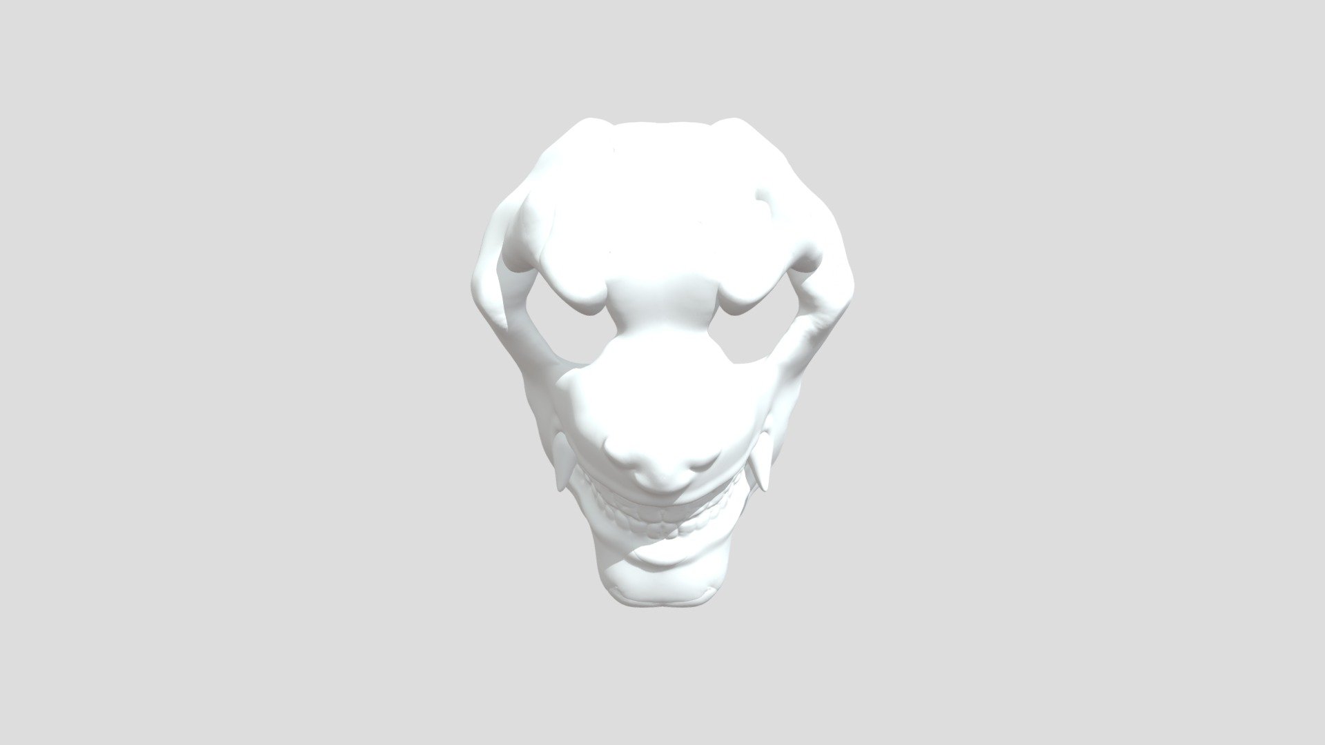 Dog Demon mask finish - 3D model by anwahstamps [e551143] - Sketchfab
