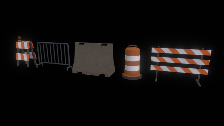 Traffic-props 3D models - Sketchfab