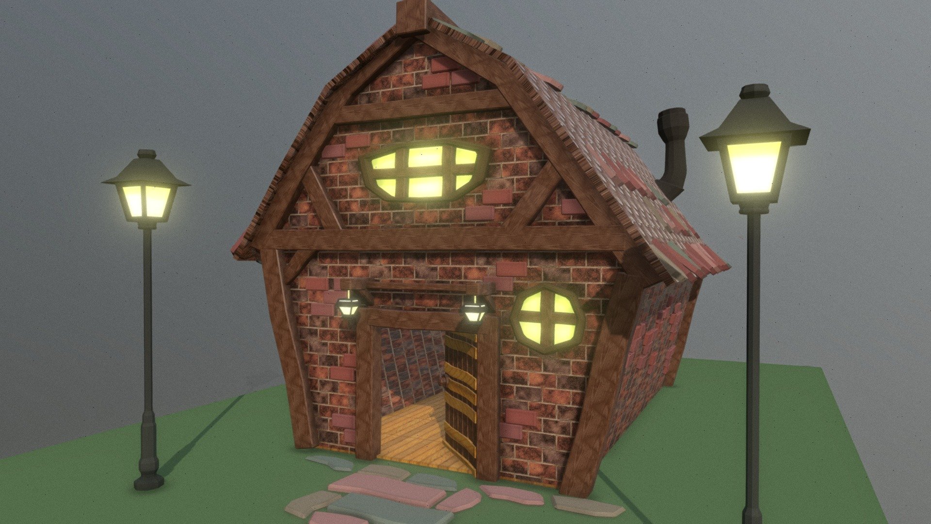 Robin's house - 3D model by Phuc Pham (@phucpham1076) [e551d0e] - Sketchfab