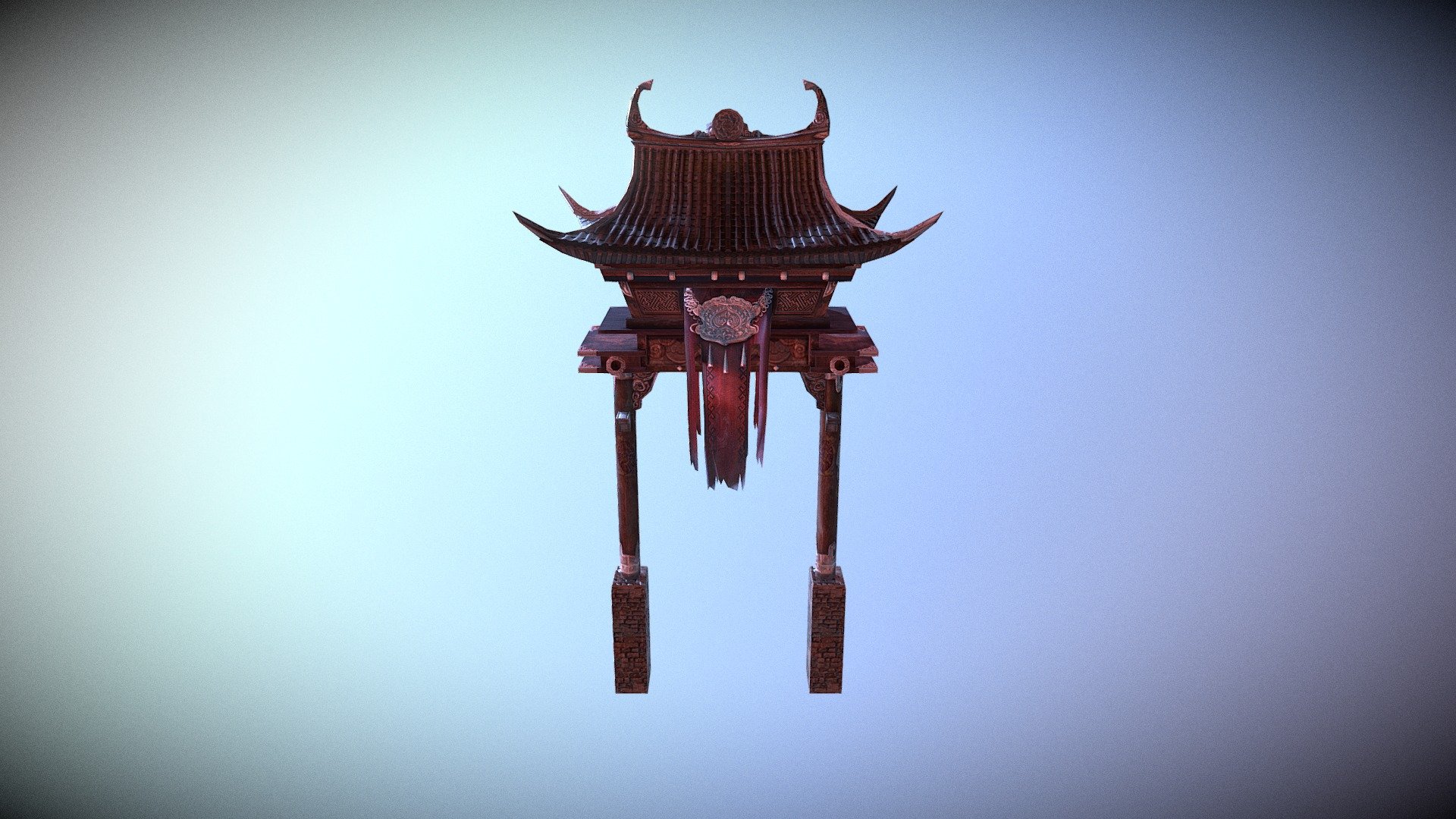 Paifang - 3D model by hao1 [e552042] - Sketchfab