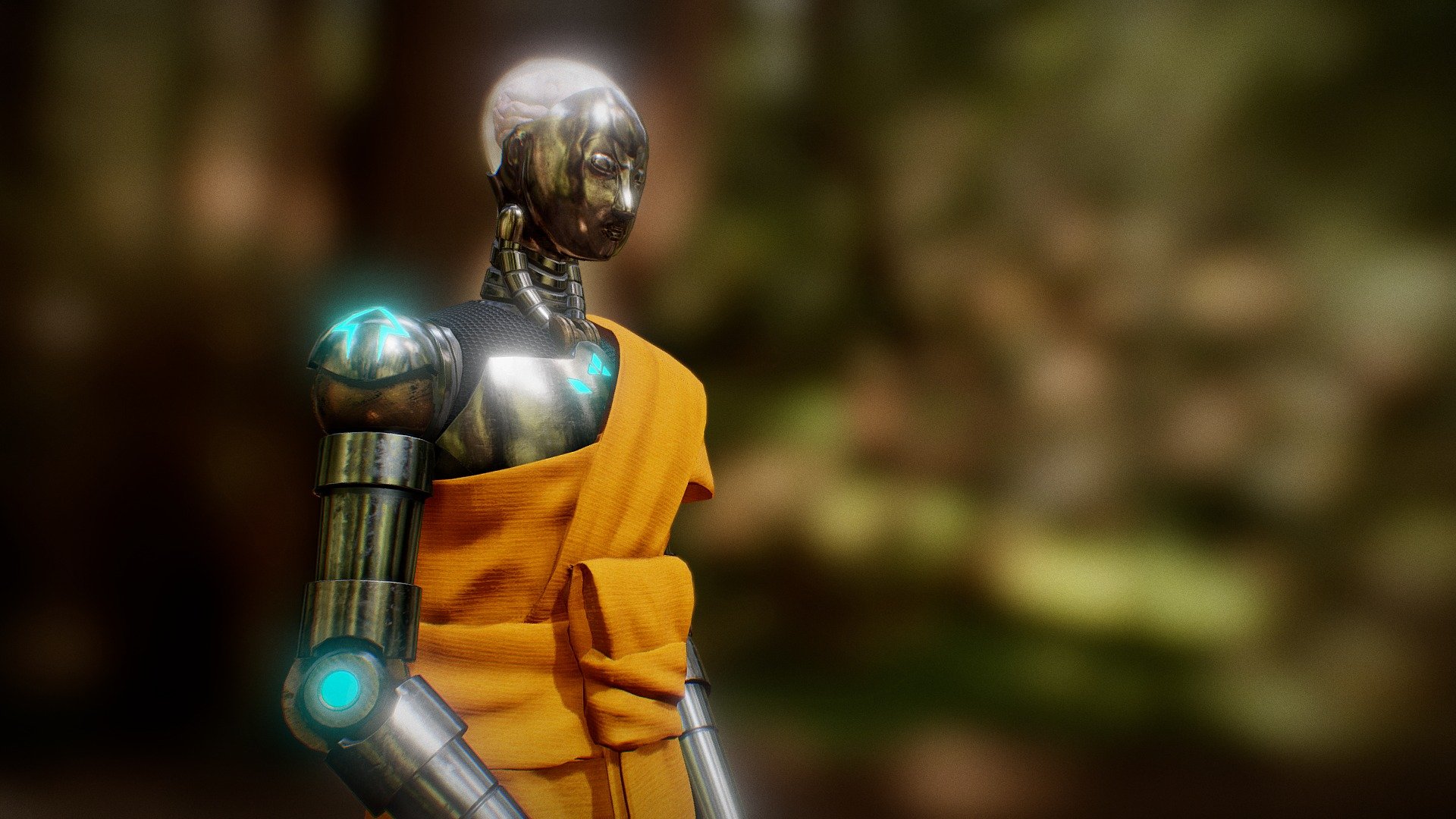 Cyborg Monk - 3D model by Aekkathip (Rich) Chaisiri (@bitegginc ...