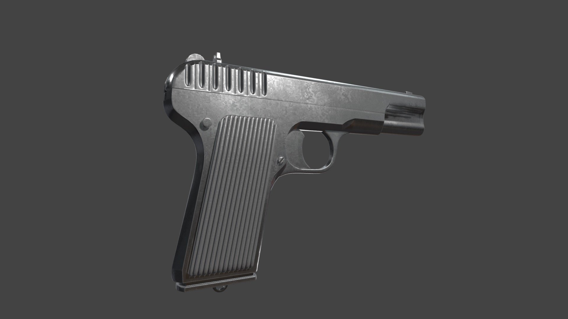 Soviett TT-33 Tokarav WWII era pistol - 3D model by Luke (@LukeWolfe ...