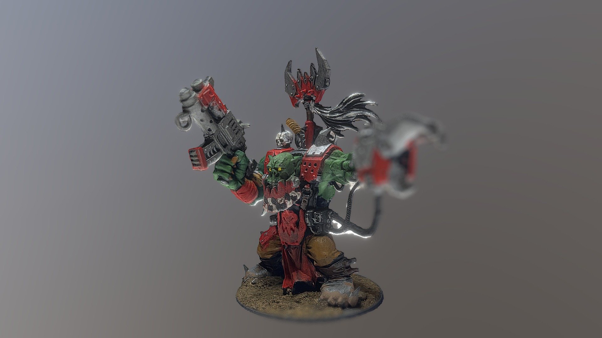 Warhammer 40k Ork Warboss - Download Free 3D model by GutGoblin [e55733b] - Sketchfab