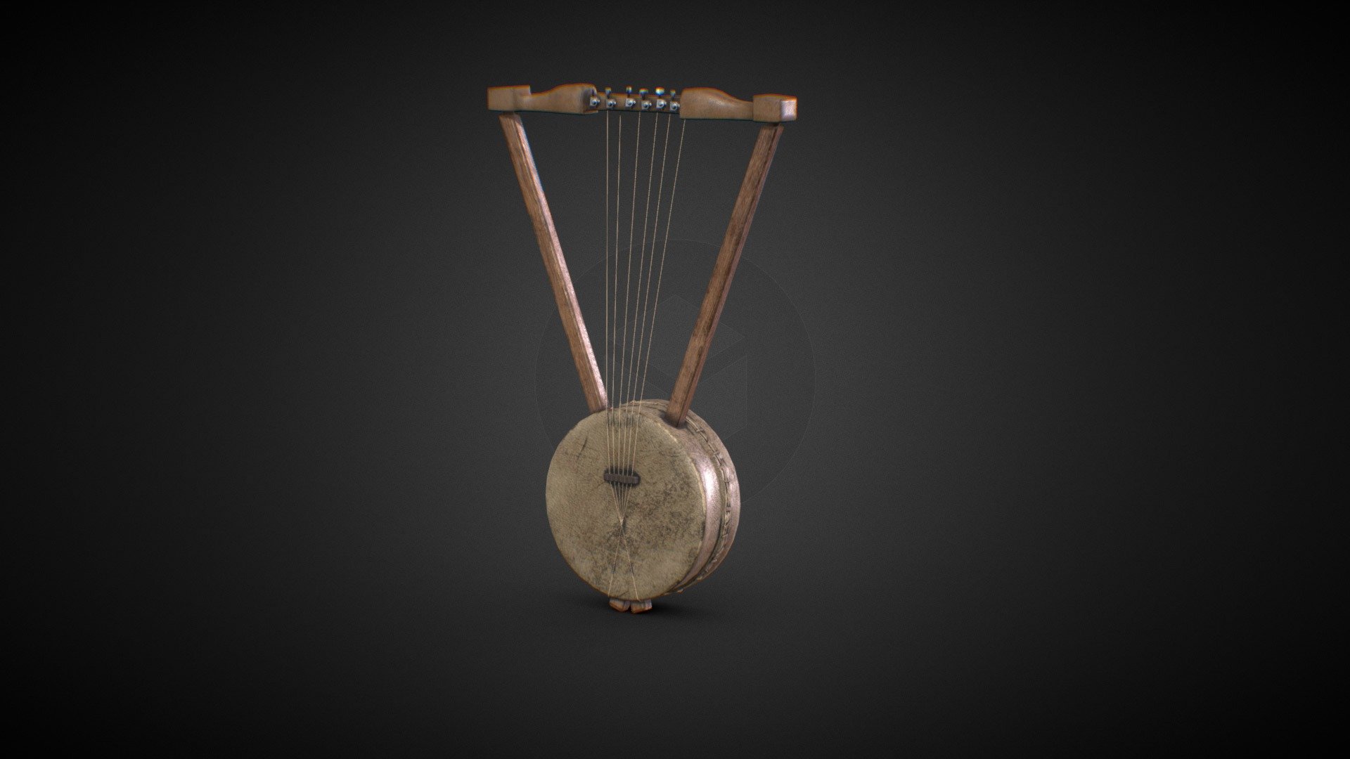 Ethiopian krar instrument - Buy Royalty Free 3D model by Bereket.fbx ...