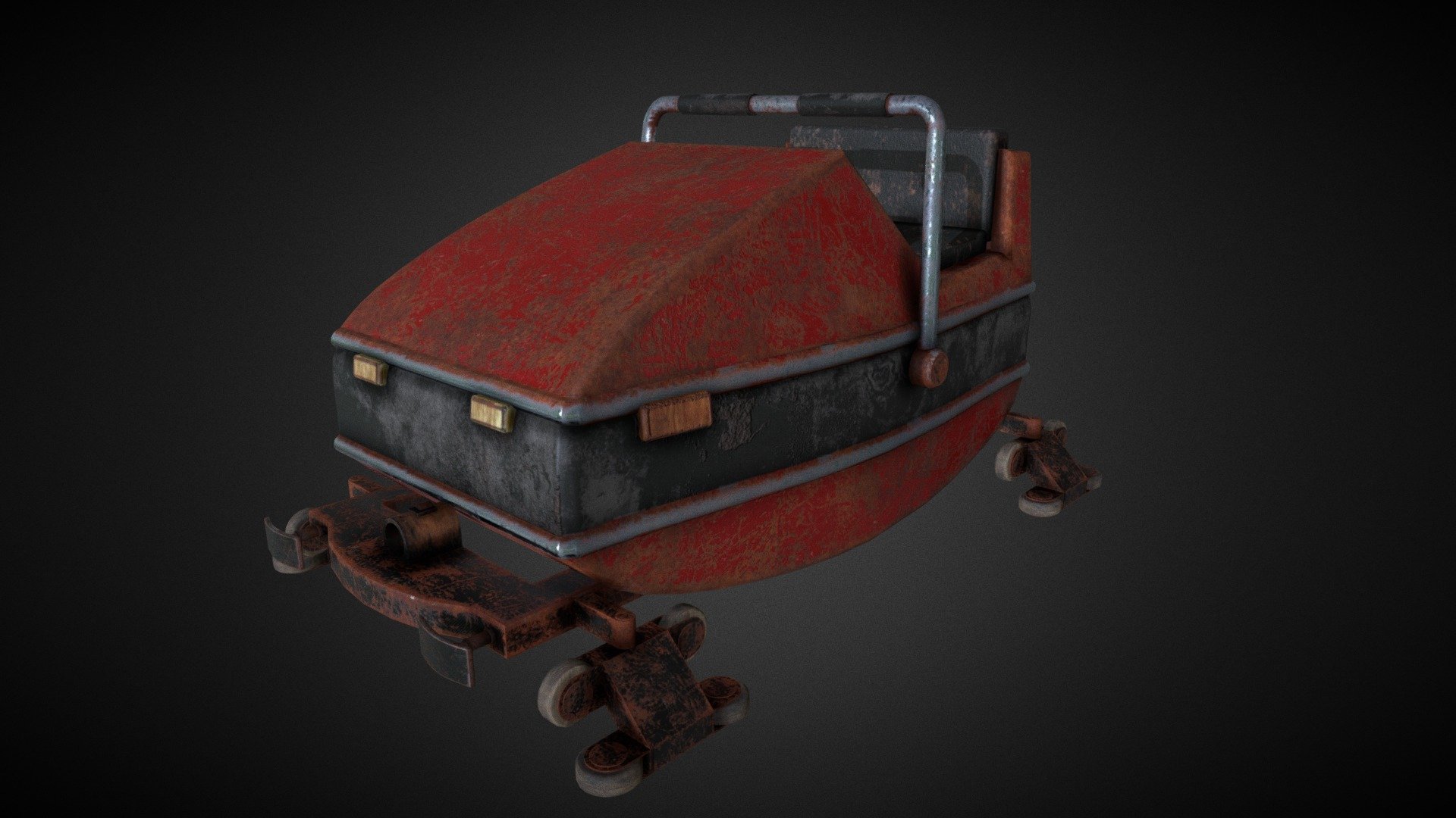 Abandonded Roller Coaster Cart - Download Free 3D model by Matt ...