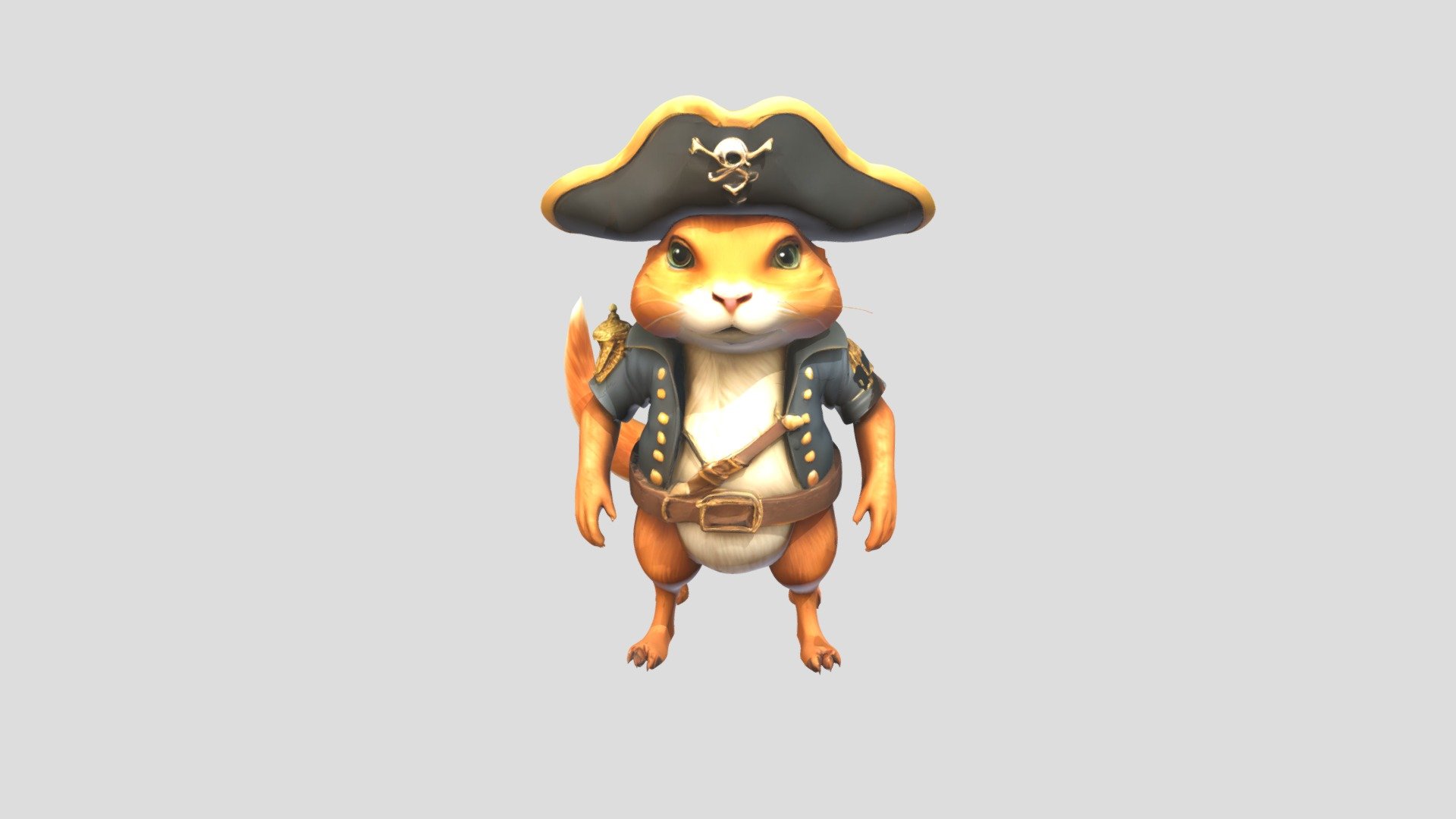 Captain Nutbeard The Squirrel Pirate - Download Free 3D model by ...