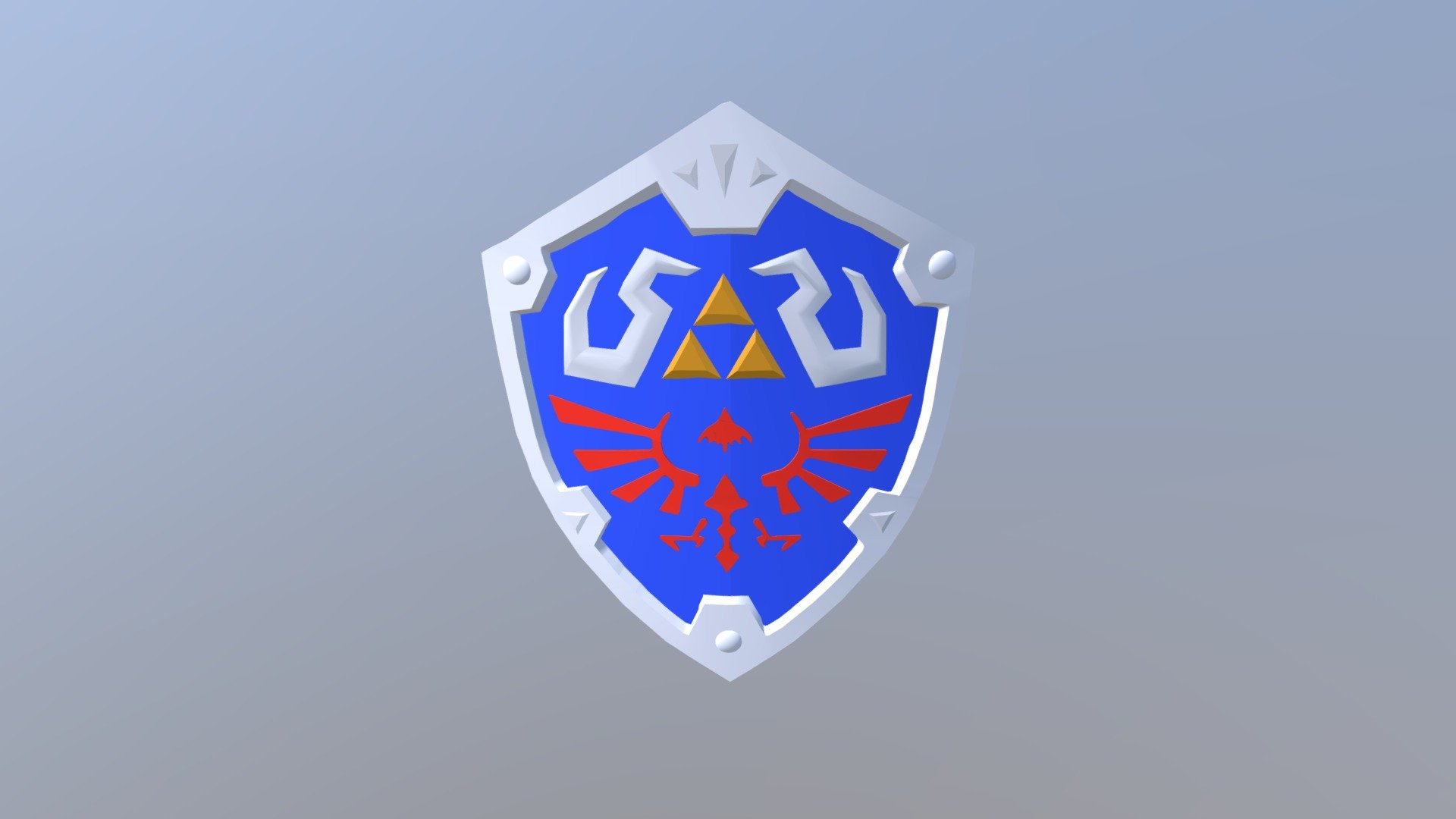 Hyrule Shield - 3D model by officialsirwolf [e55da35] - Sketchfab