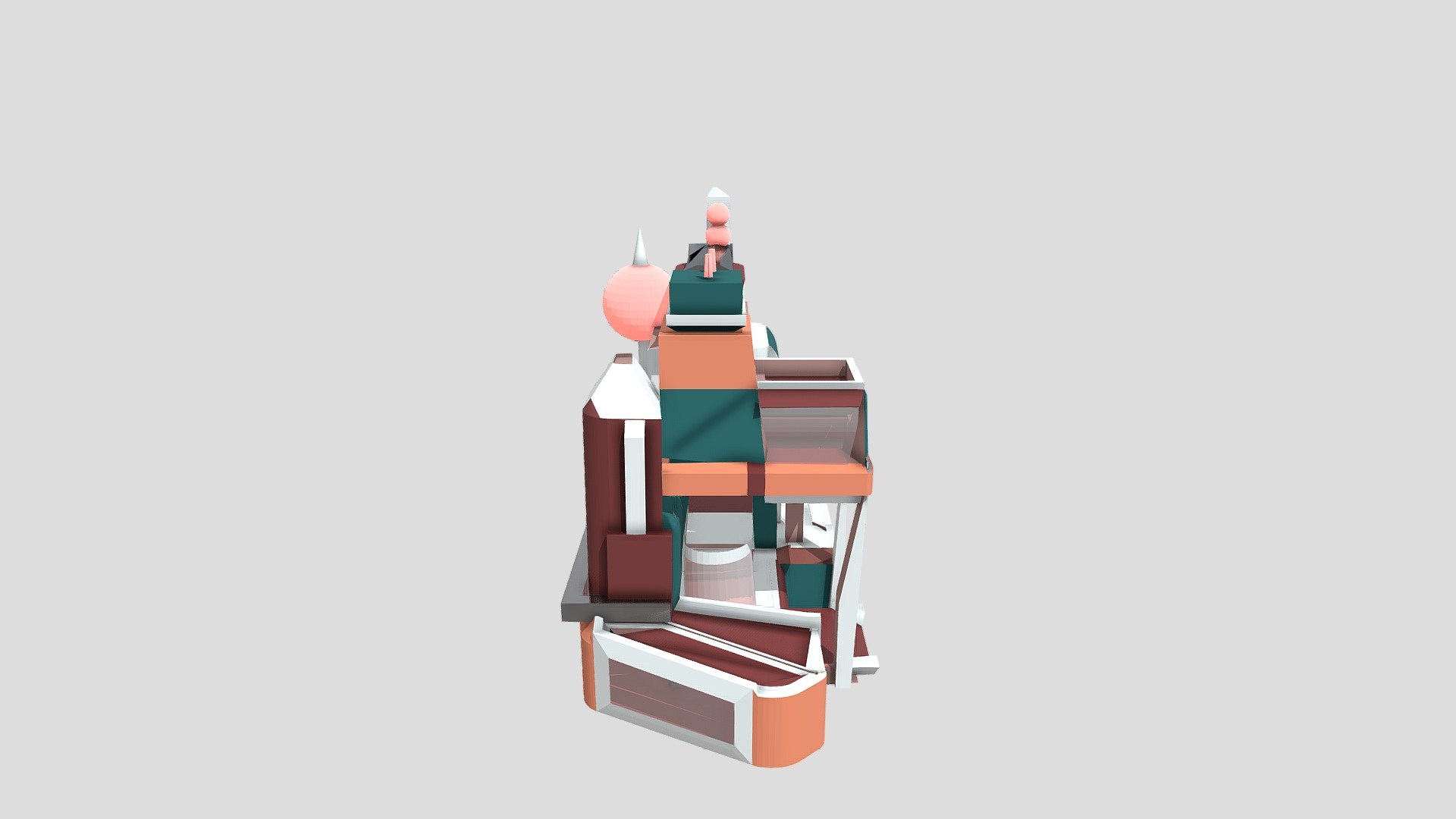 Utopian building - 3D model by sierraskyy [e560c13] - Sketchfab