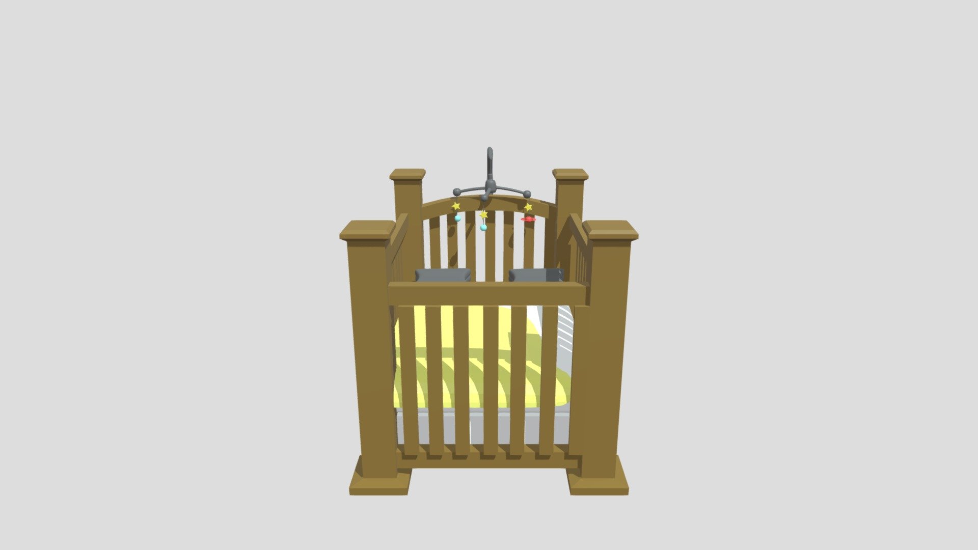 Baby's Crib - Download Free 3D model by Akinremi [e562a4f] - Sketchfab
