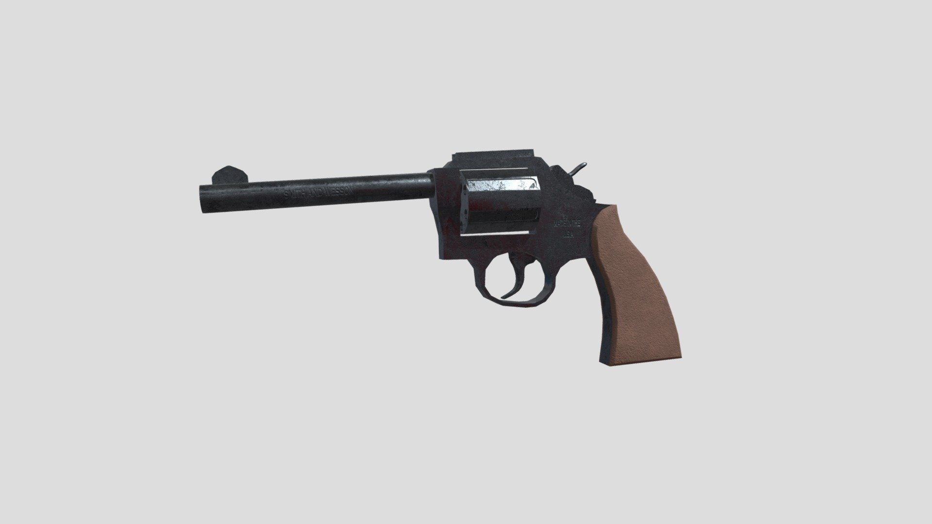 Revolver - Low Poly - 3D model by Jayden Webb (@jaydenwebb) [e563a68 ...