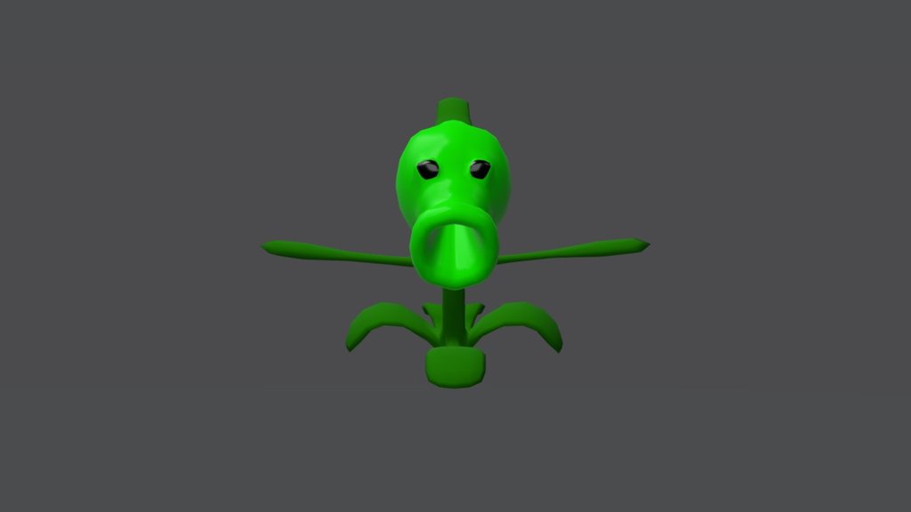 Peashooter - 3D model by miniguyw [e563d4e] - Sketchfab