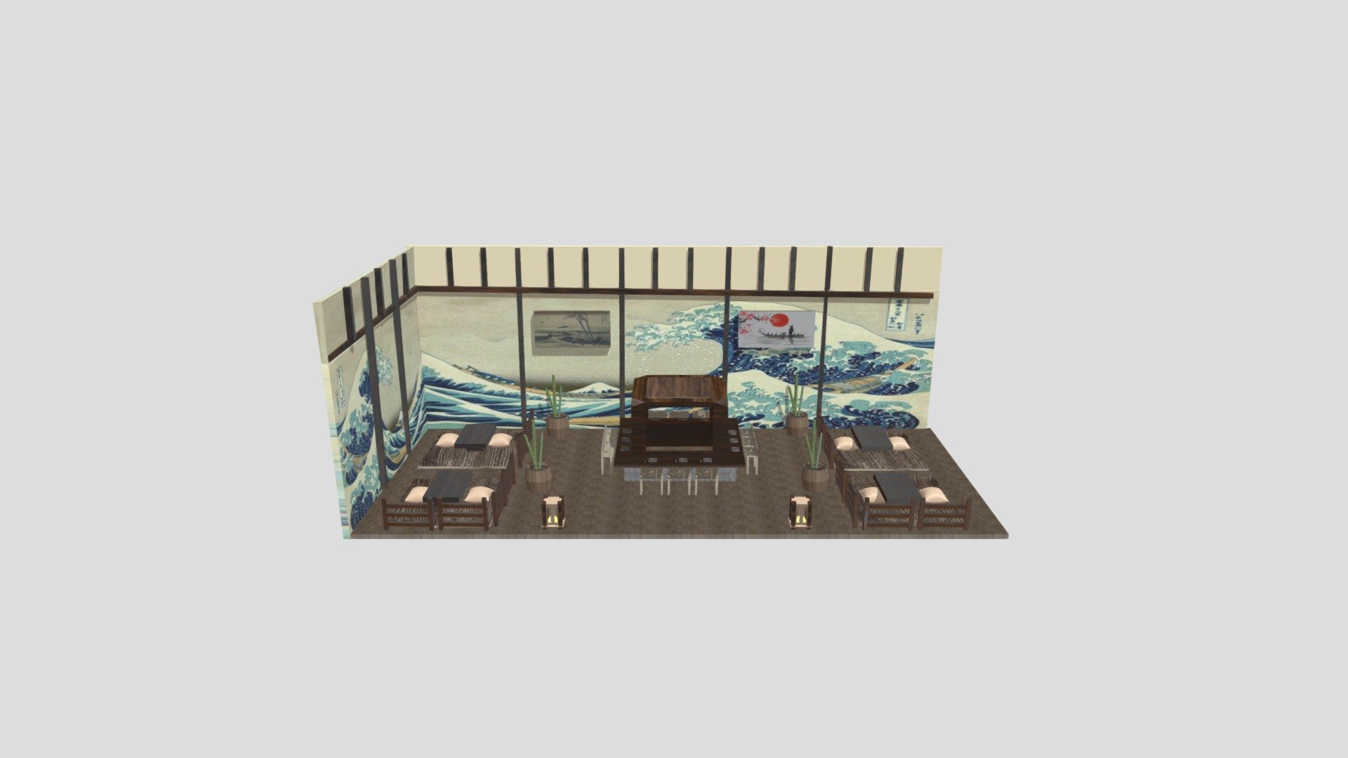 sushi bar and resto - 3D model by sharon sie (@sharon.sie) [e56a06e ...