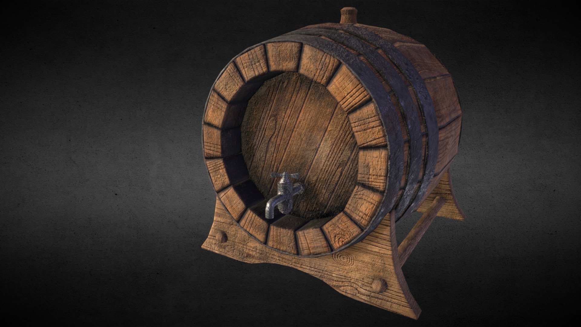 Tavern Cask - 3D model by jasmerai [e56afbf] - Sketchfab