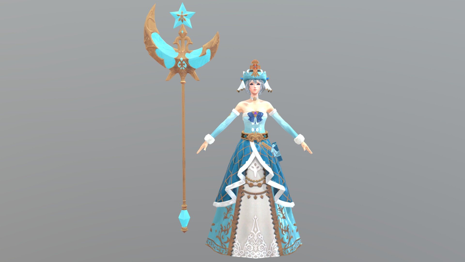 Beautiful Female Magician - Download Free 3D model by Chenchanchong ...