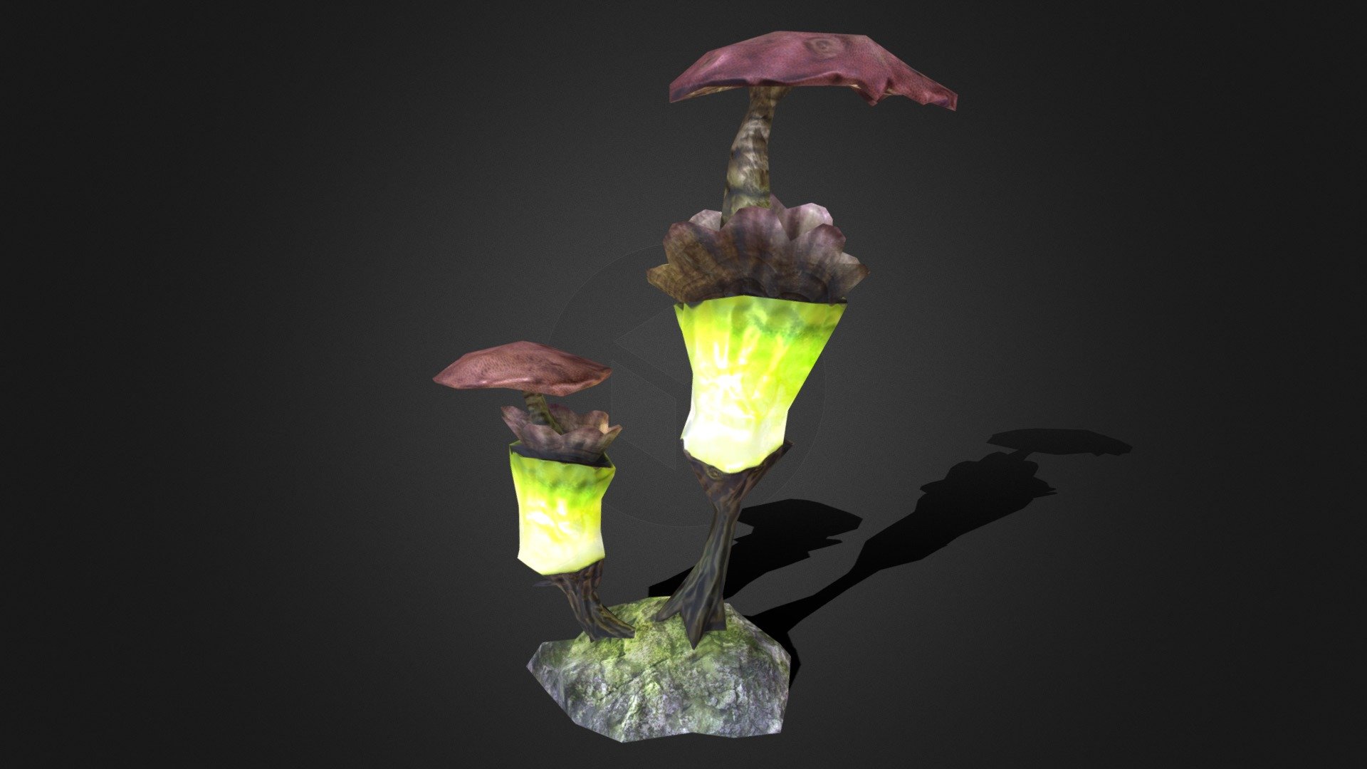 Glowing Fungus - Download Free 3D model by gavinpgamer1 [e56cd54 ...