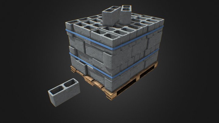 Concrete-block 3D models - Sketchfab