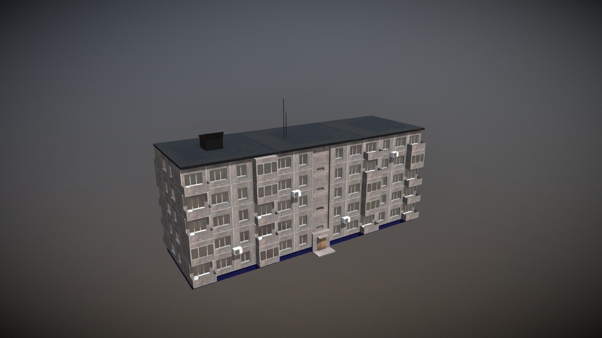 Soviet Panel House (Ussr) - Download Free 3D model by onedev46 [e57038e ...
