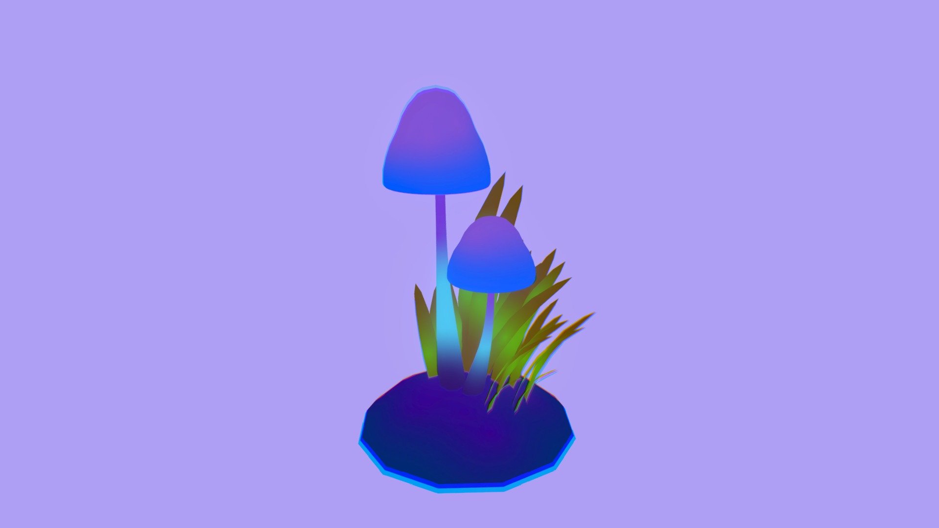 magic mushrooms - 3D model by bskal [e5722e4] - Sketchfab