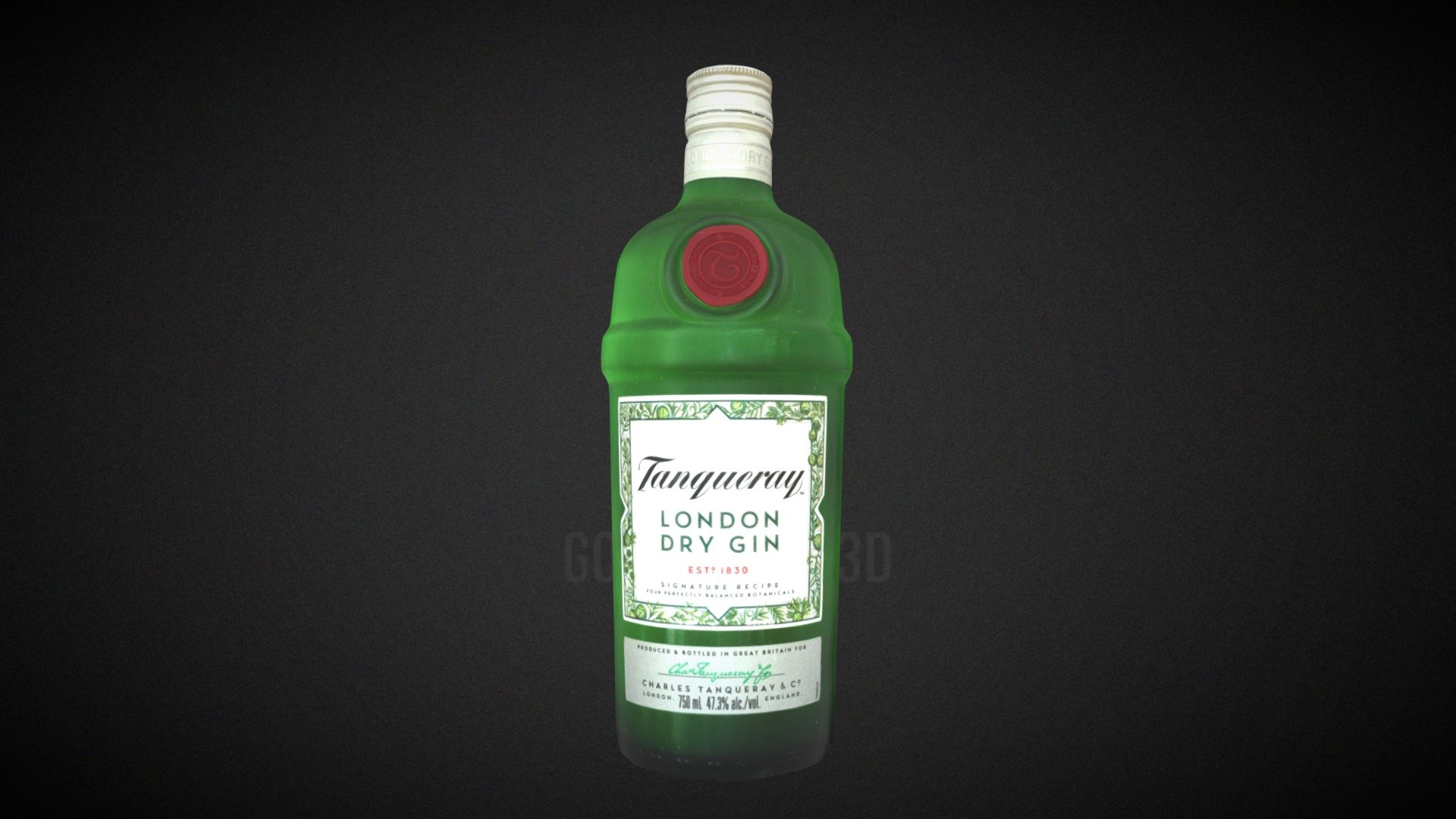 Gin Bottle - With Spray + Photogrammetry Texture - Download Free 3D ...