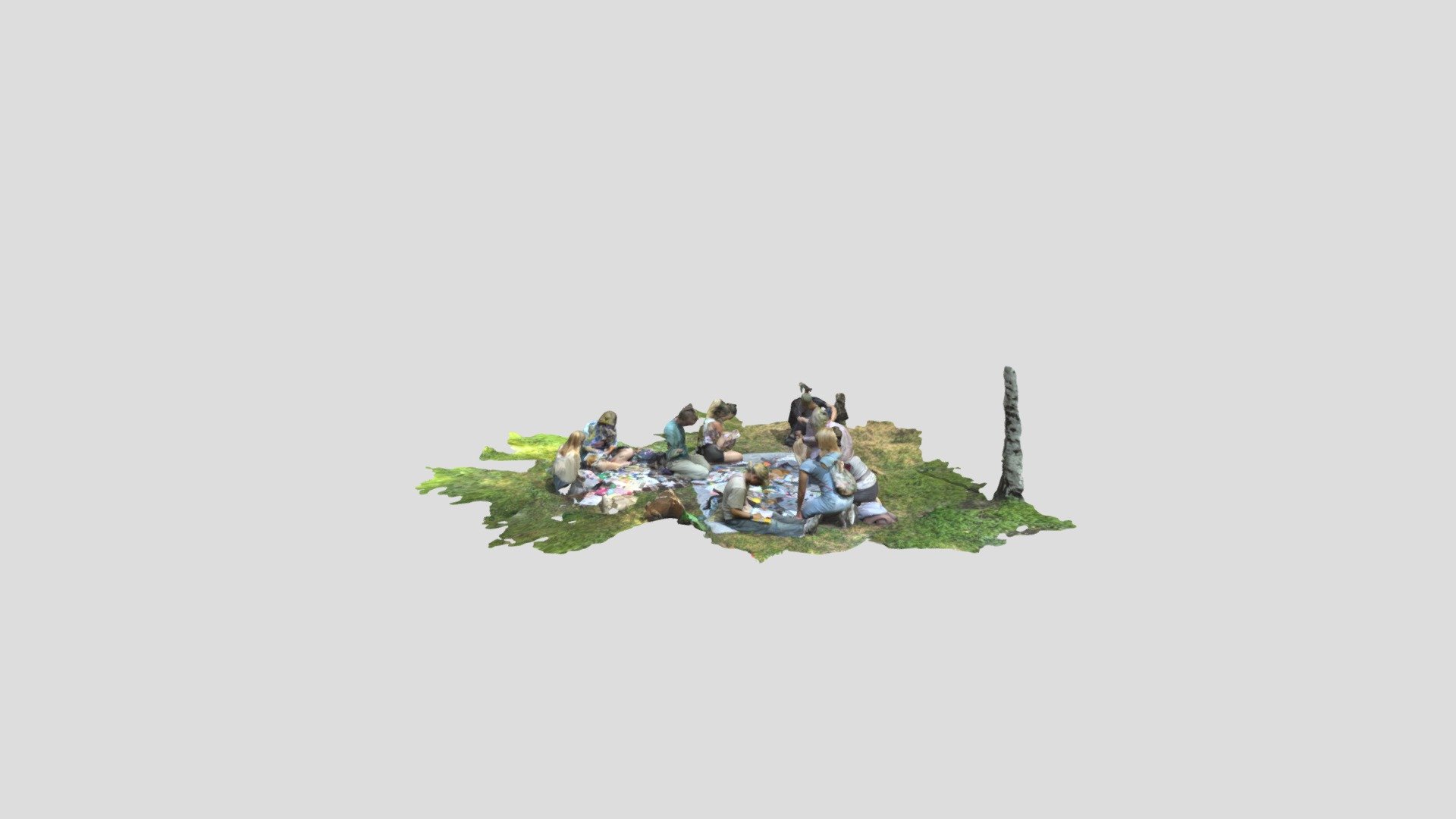 City picnic - 3D model by katya_cherv [e572ff4] - Sketchfab