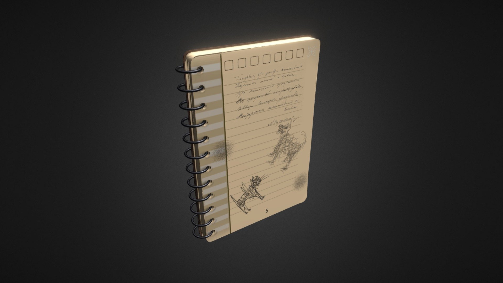 Notebook_Material - Download Free 3D model by tinderboxh [e573304 ...