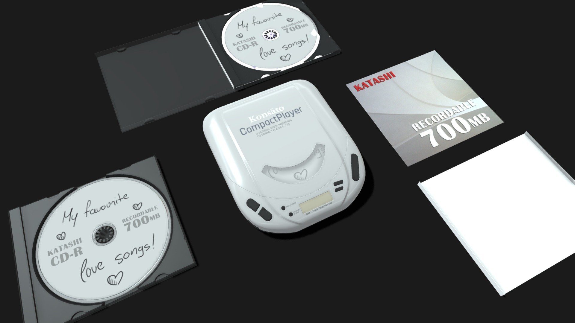 set cd player - Buy Royalty Free 3D model by local.yany [e573952 ...
