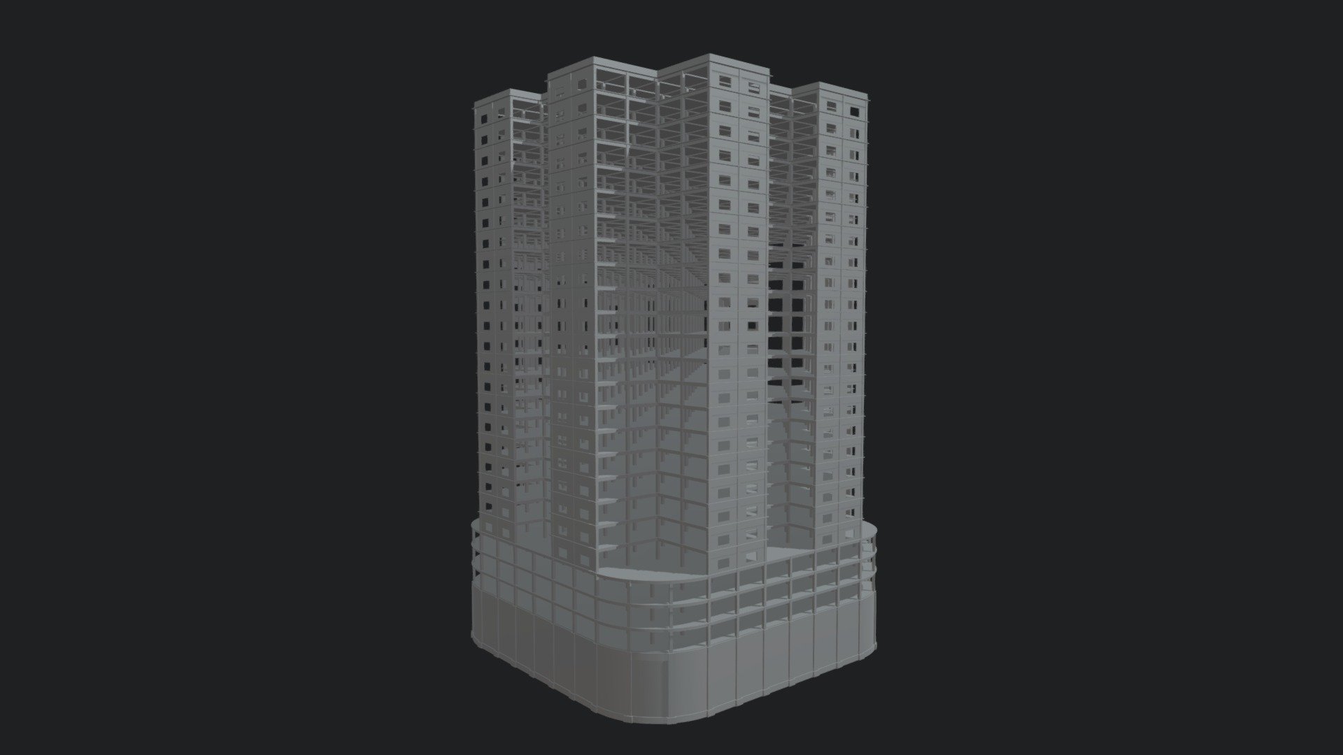 Structural Framework \ SF010 - 3D model by Amir Baloch (@amirbaloch ...
