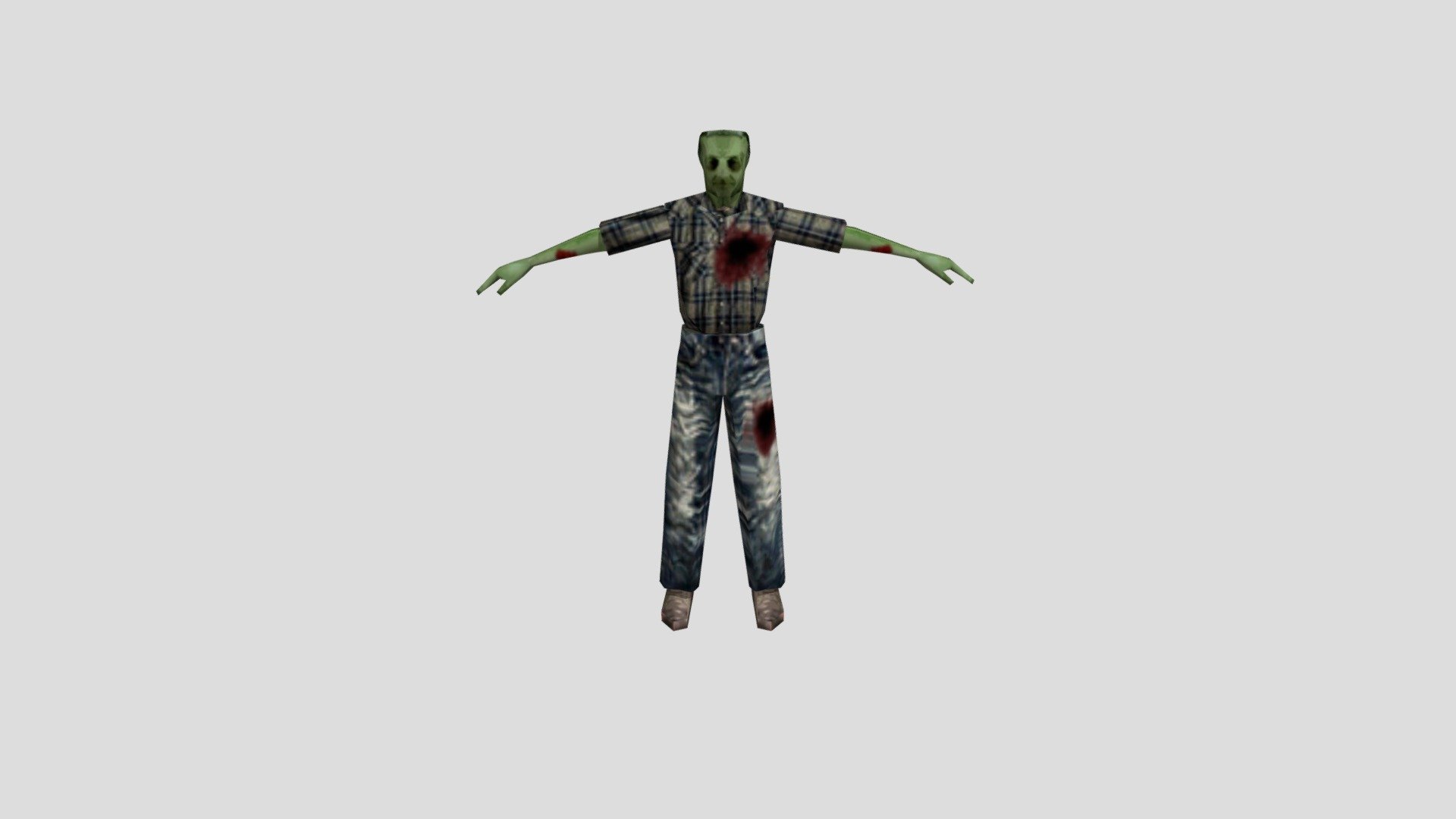 PSX style zombie - Download Free 3D model by Luigi (@Weegee123 ...