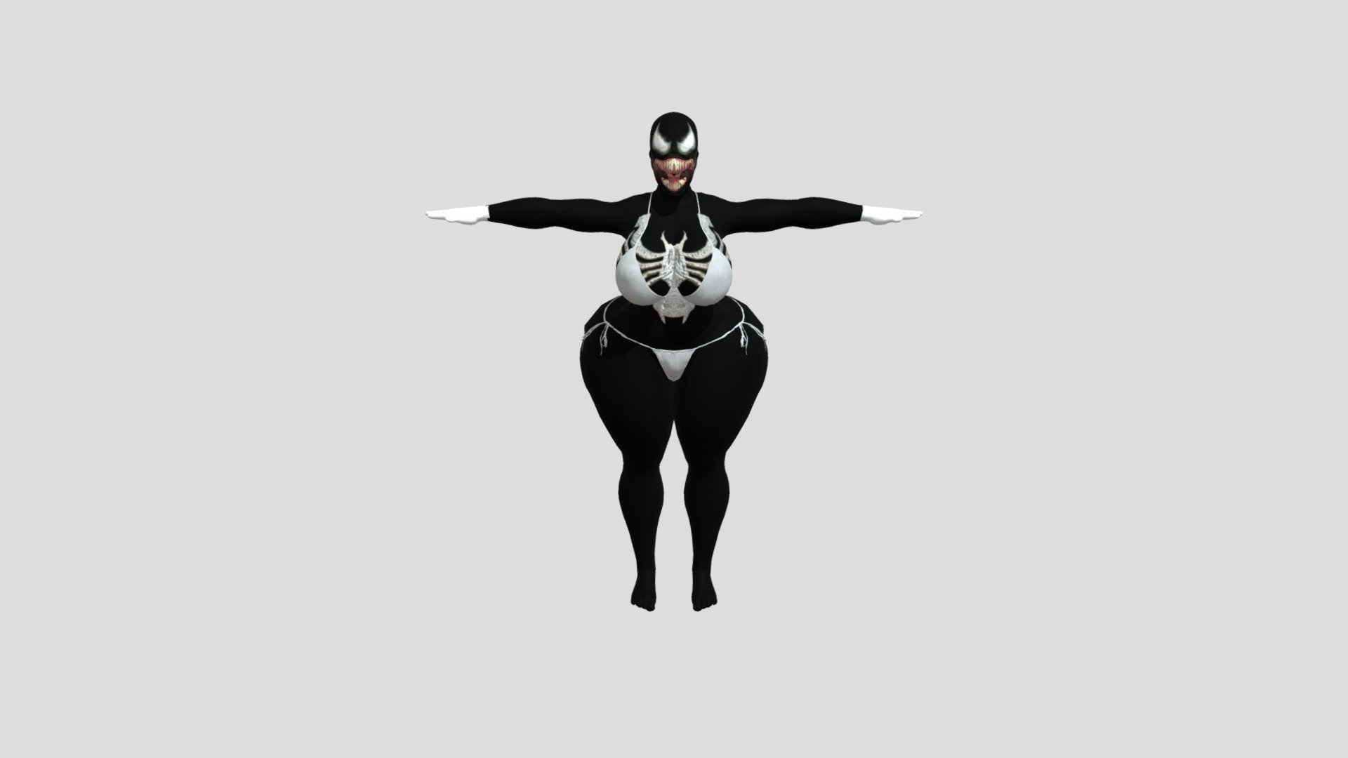 Commission Chamoy20 She Venom Thicc Bikini Download Free 3d Model By Autistic Badass With